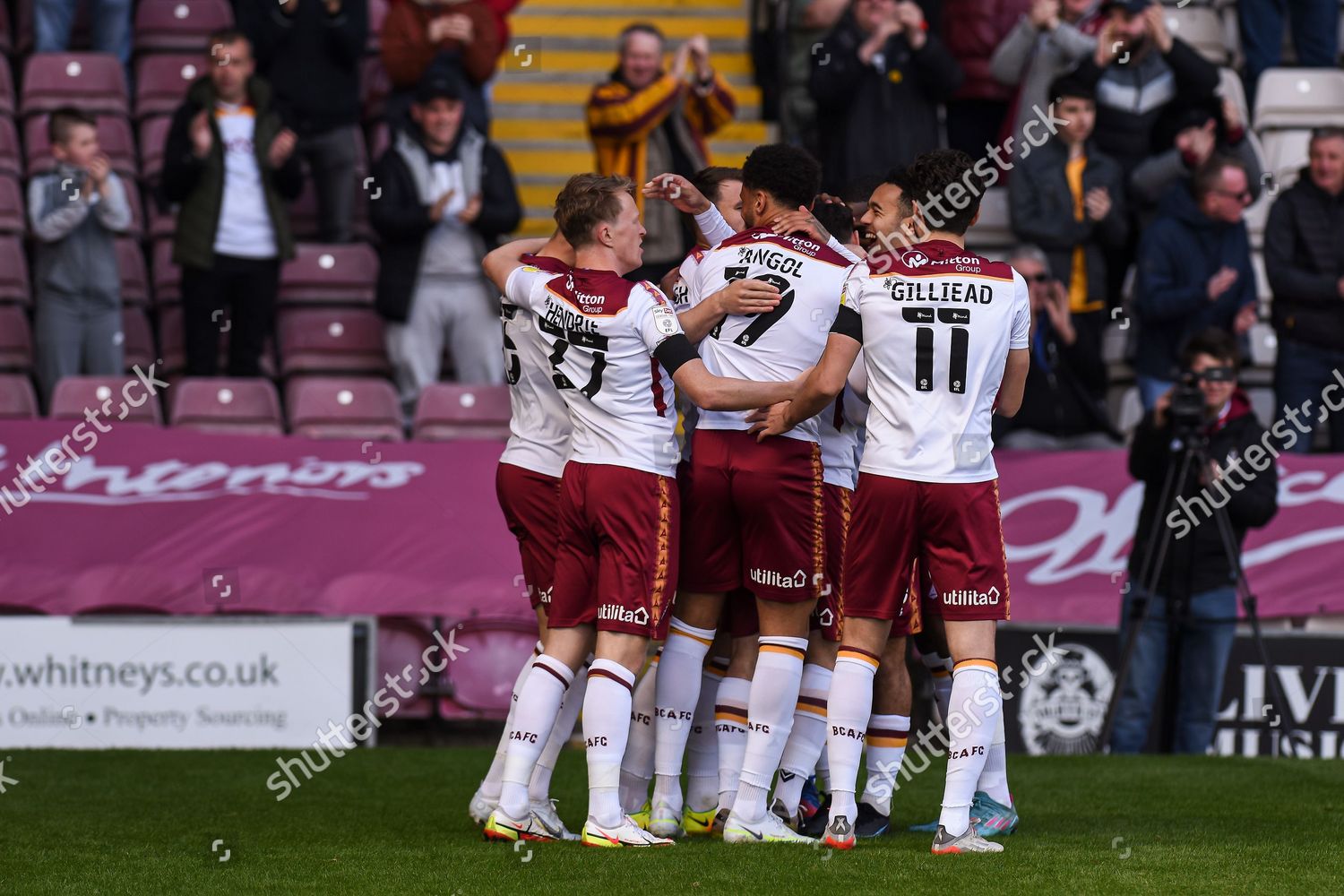Goal 10 Bradford City Players Celebrate Editorial Stock Photo - Stock ...