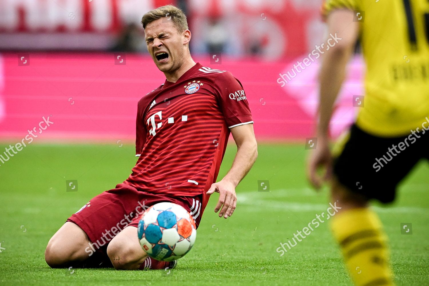 Bayerns Joshua Kimmich Reacts During German Editorial Stock Photo ...