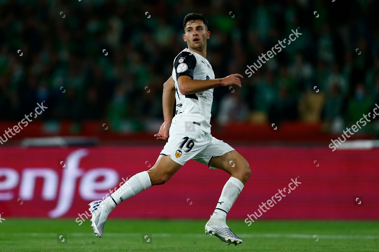 Hugo Duro Valencia Cf Celebrates His Editorial Stock Photo - Stock ...