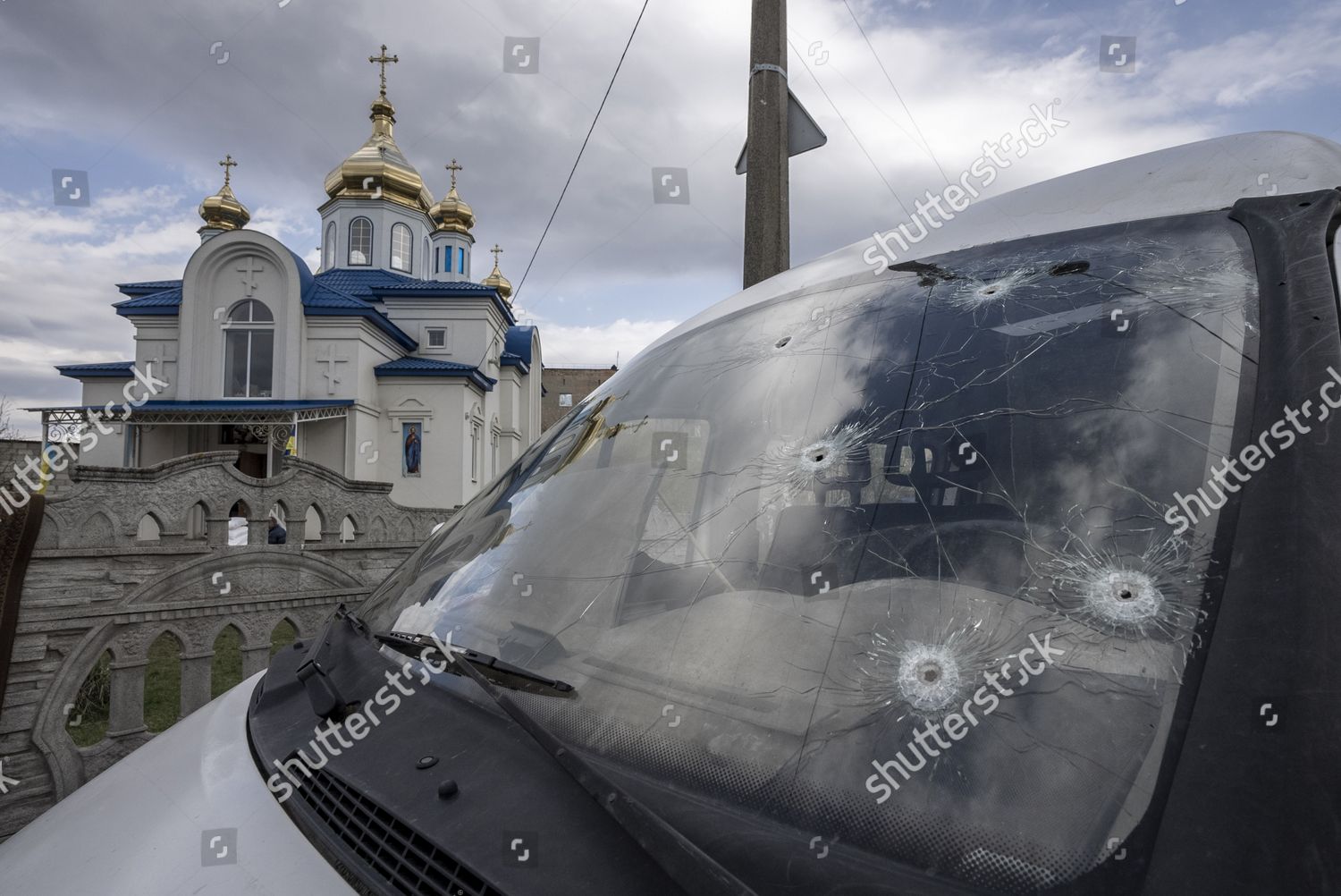 Van Riddled Bullets Marks Parked Near Editorial Stock Photo - Stock ...