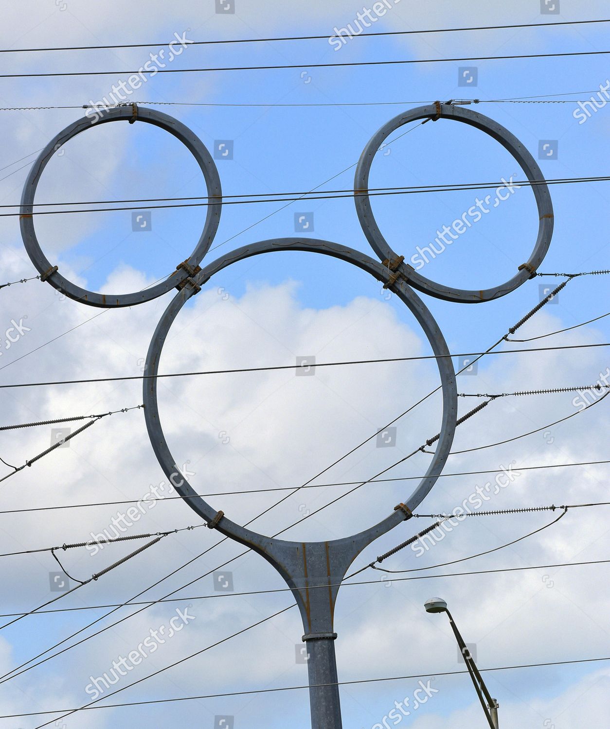 Mickey Pylon Electric Power Pole Used Editorial Stock Photo - Stock ...