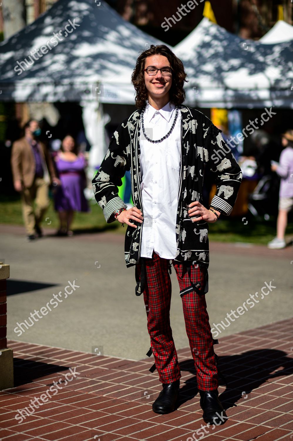Luke Sterling Wearing Samhilu Coat Thrifted Editorial Stock Photo ...