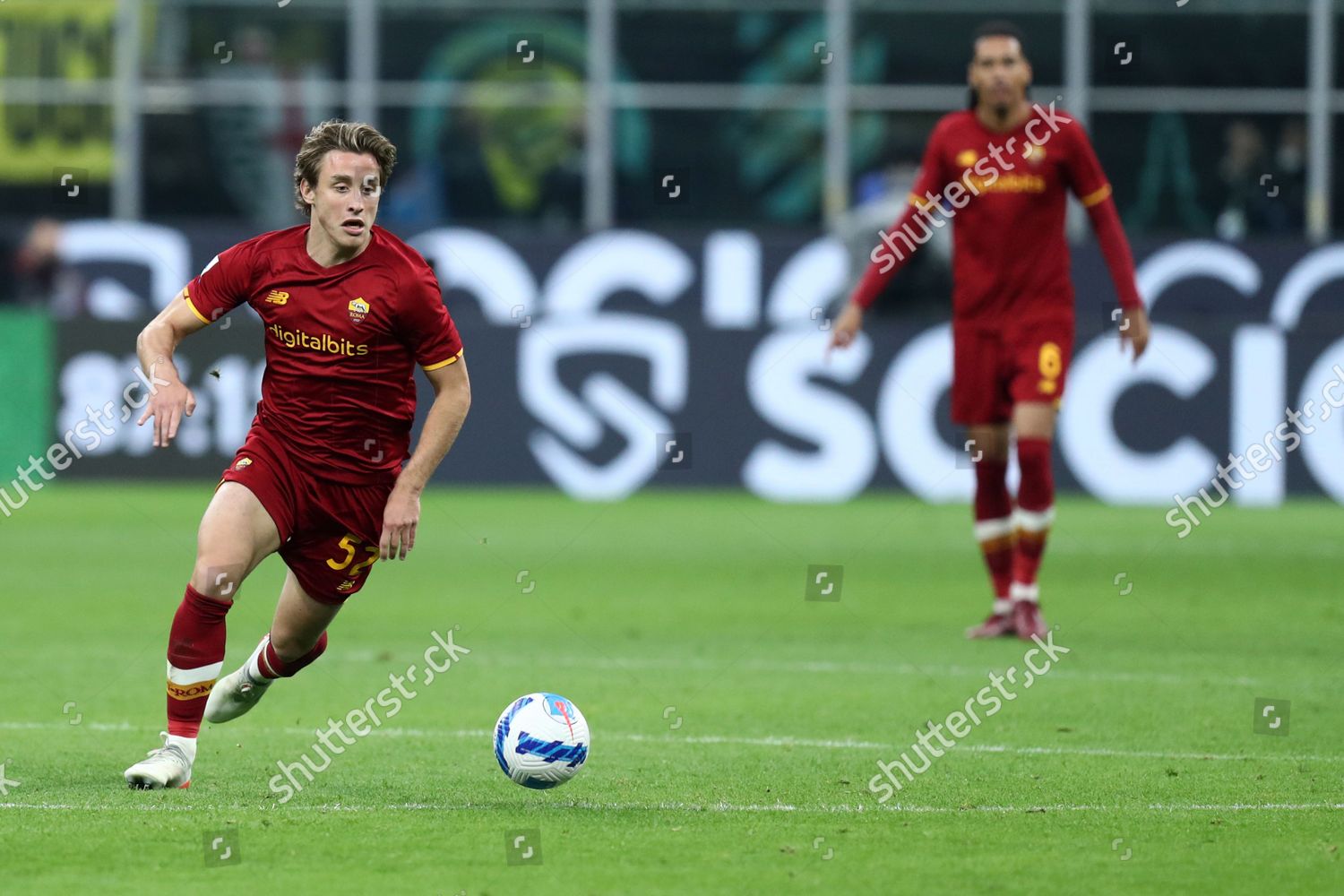 Edoardo Bove Roma Action During Serie Editorial Stock Photo - Stock ...