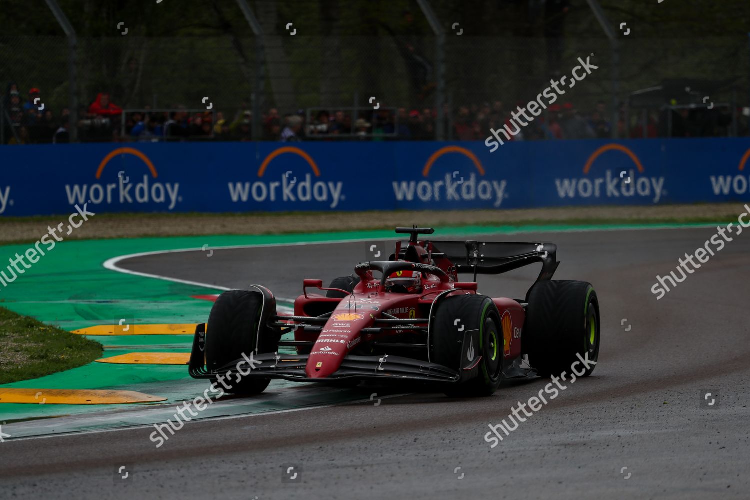 Charles Leclerc Mon Ferrari F175 Editorial Stock Photo - Stock Image ...