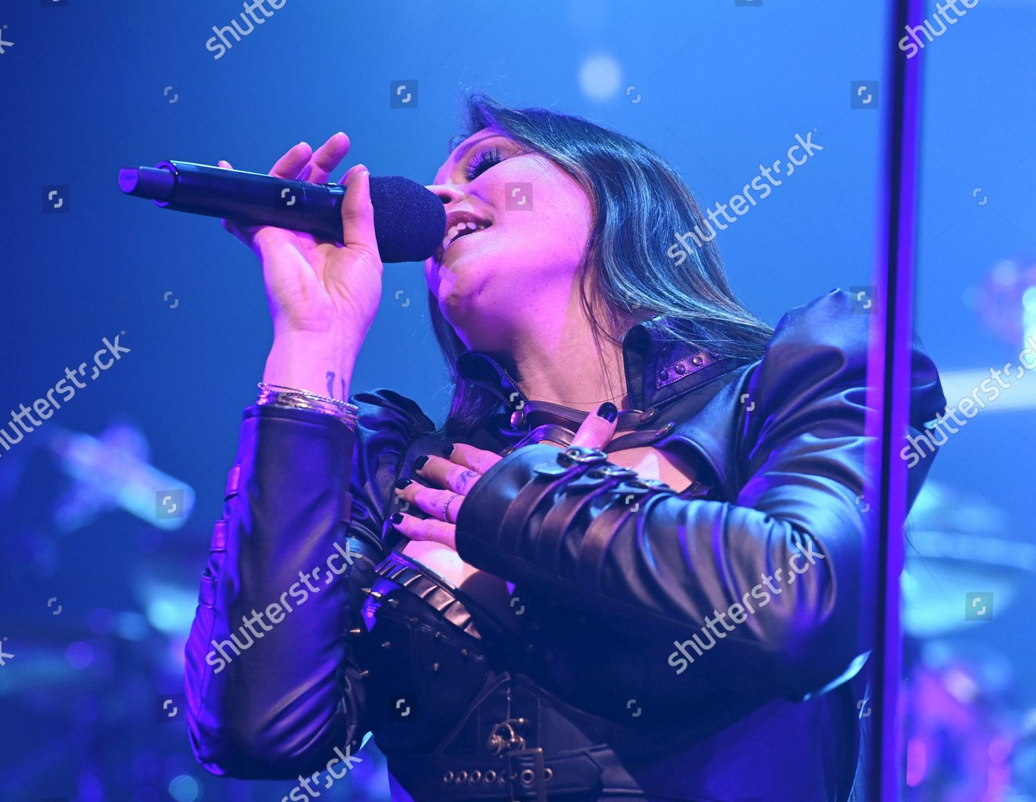 Lead Singer Floor Jansen Finnish Symphonic Editorial Stock Photo ...