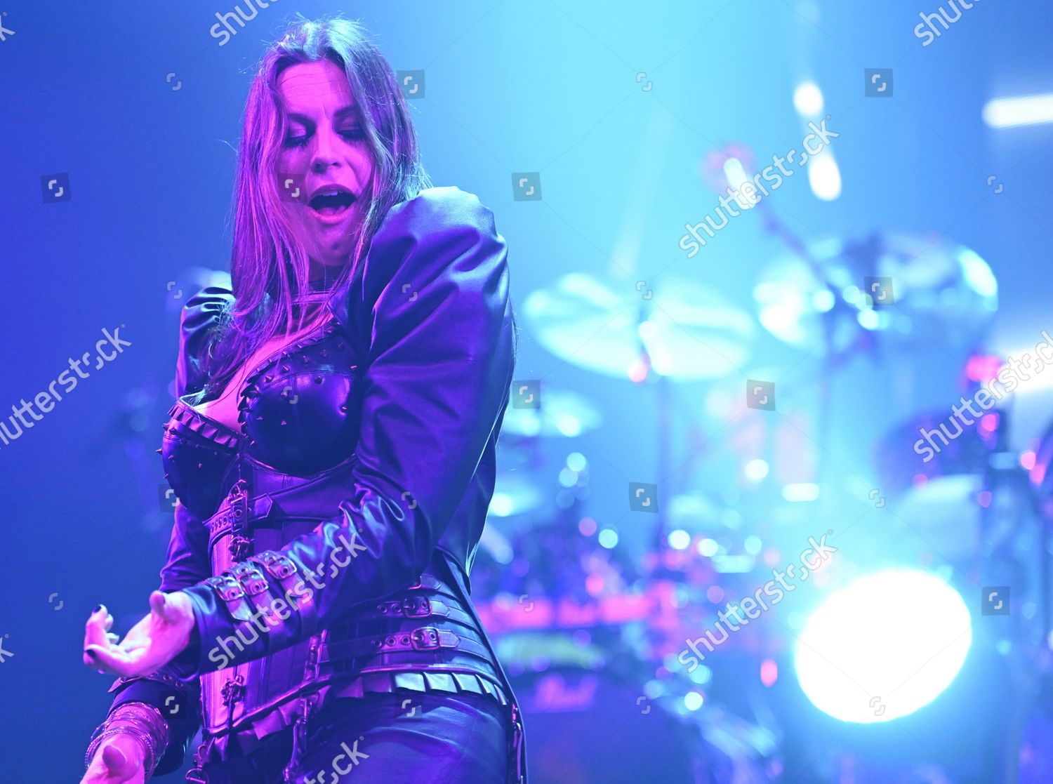 Lead Singer Floor Jansen Finnish Symphonic Editorial Stock Photo ...