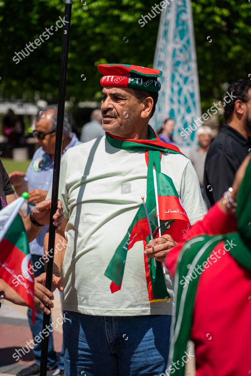 Man Wearing Pti Hat Hands Out Editorial Stock Photo - Stock Image ...