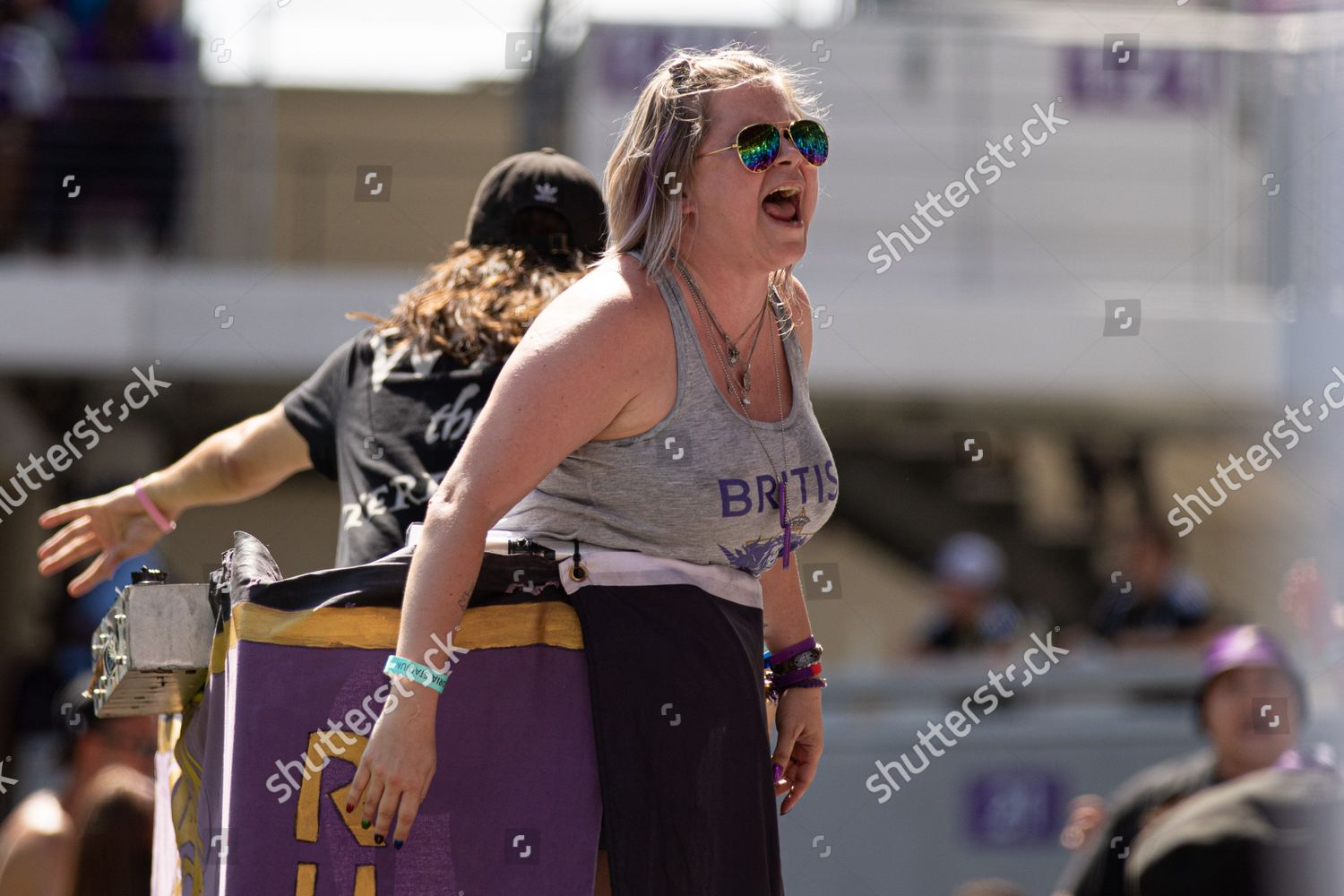 Orlando City Fan Yells Chants During Editorial Stock Photo - Stock ...