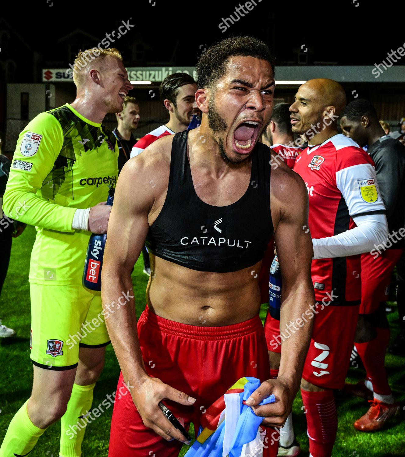 Sam Nombe Exeter City Celebrate Promotion Editorial Stock Photo - Stock ...