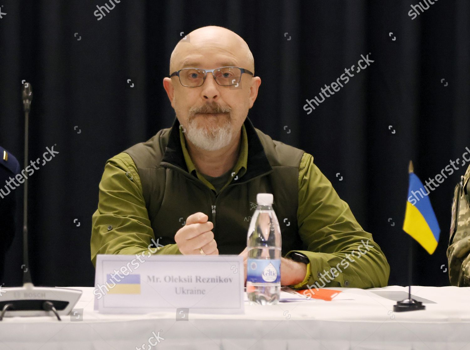 Ukrainian Defense Minister Oleksii Reznikov During Editorial Stock ...