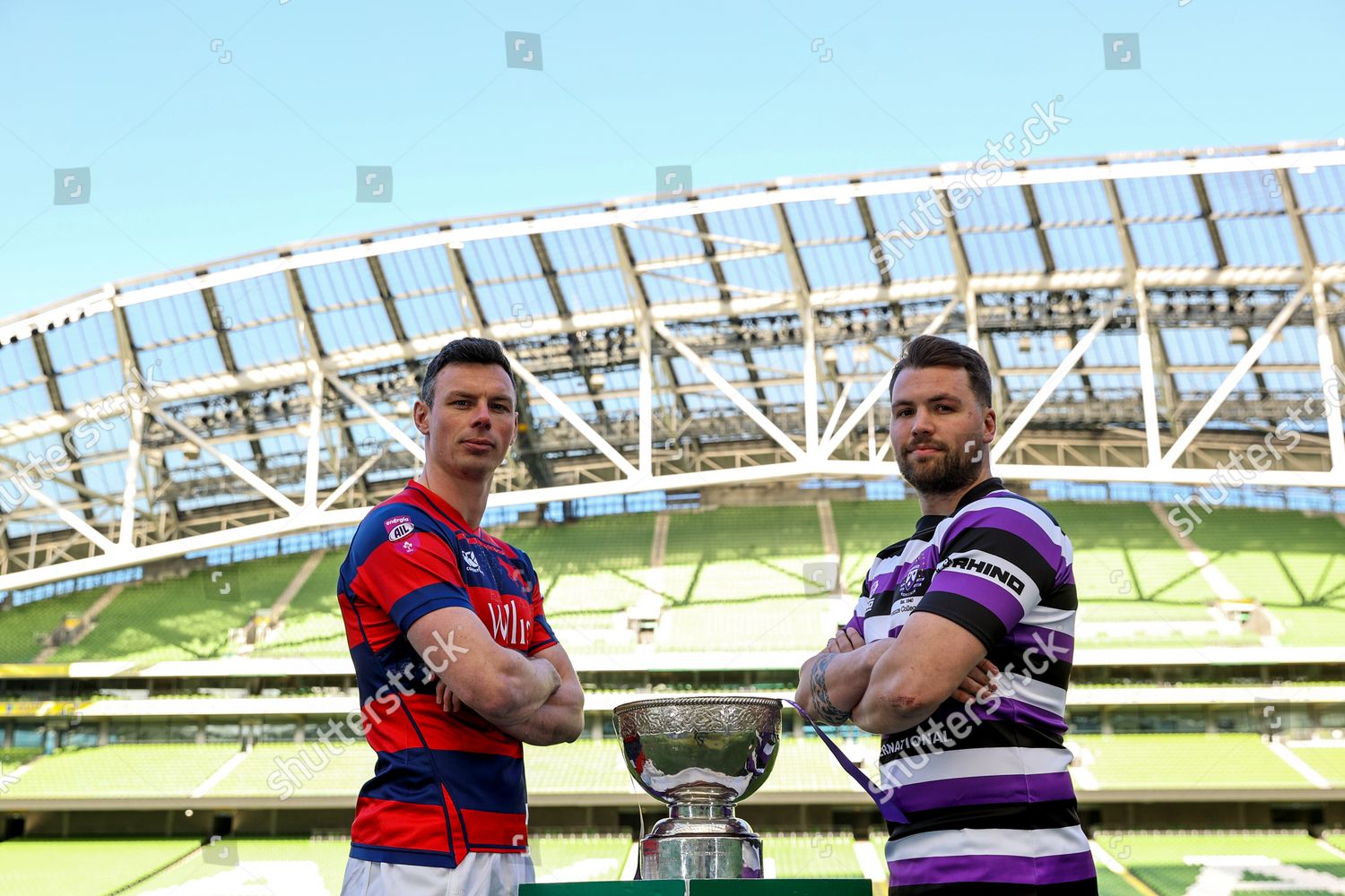 Pictured Clontarfs Matt Darcy Terenures Harrison Editorial Stock Photo ...