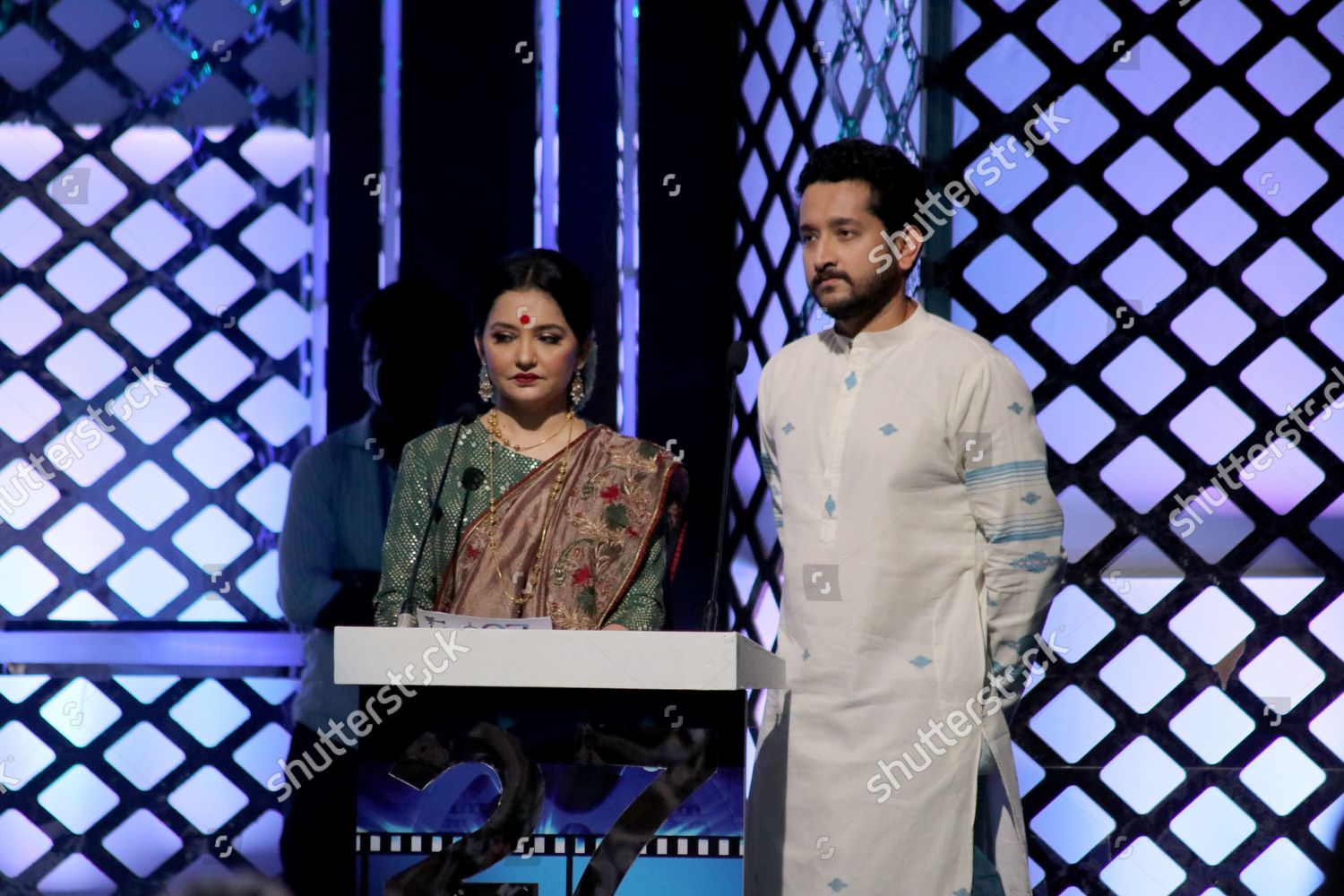 Actor Parambrata Chatterjee Actress June Malia Editorial Stock Photo ...
