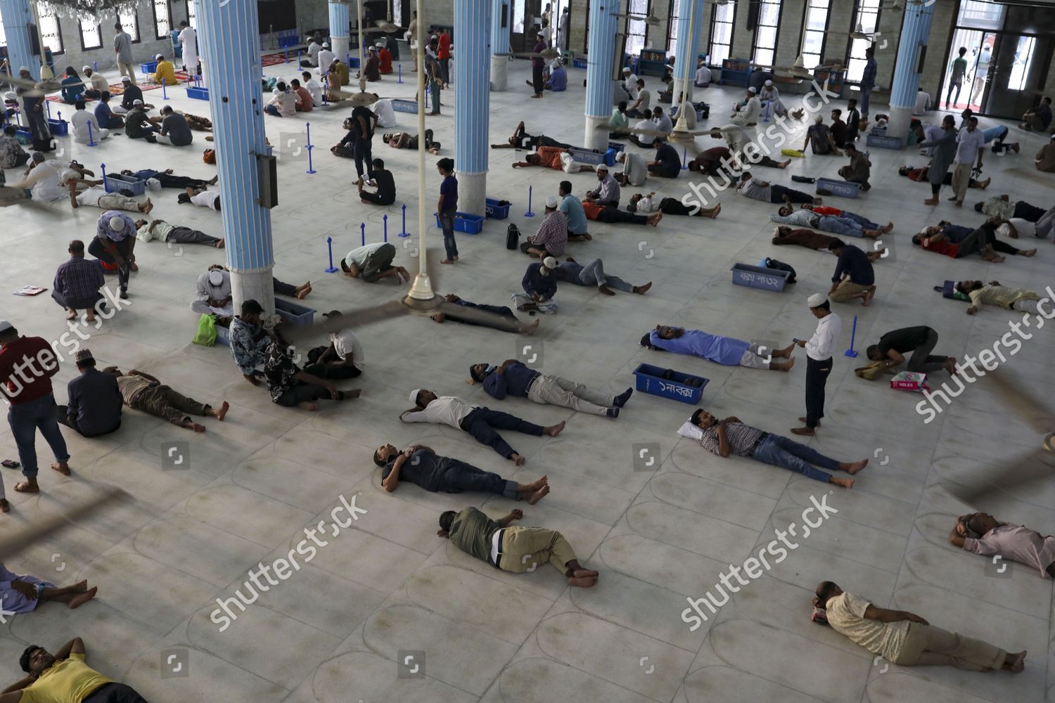Exhausted Devotees Lye Down On Mosque Editorial Stock Photo - Stock ...