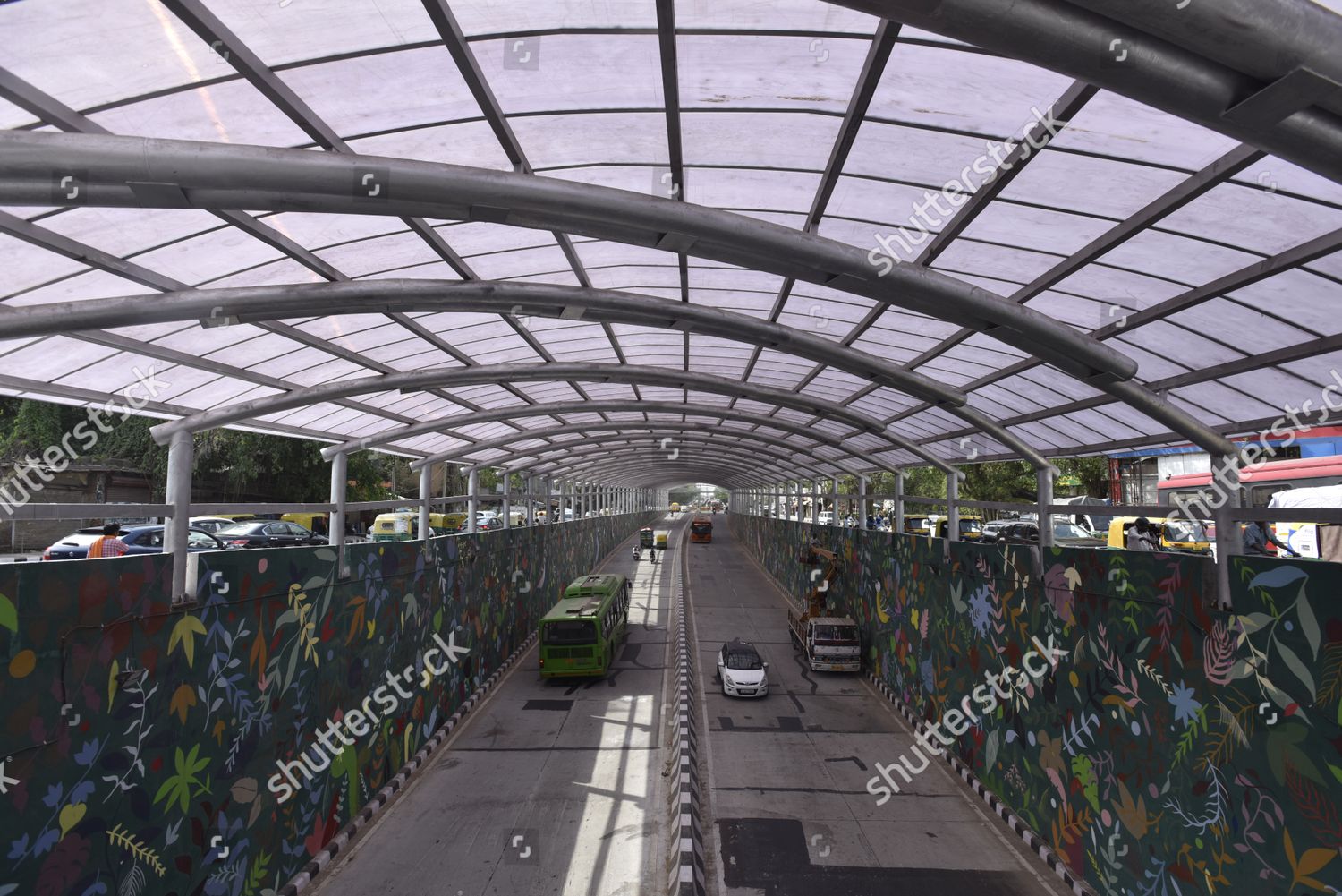 Traffic Moving Smoothly Ashram Underpass Day Editorial Stock Photo ...