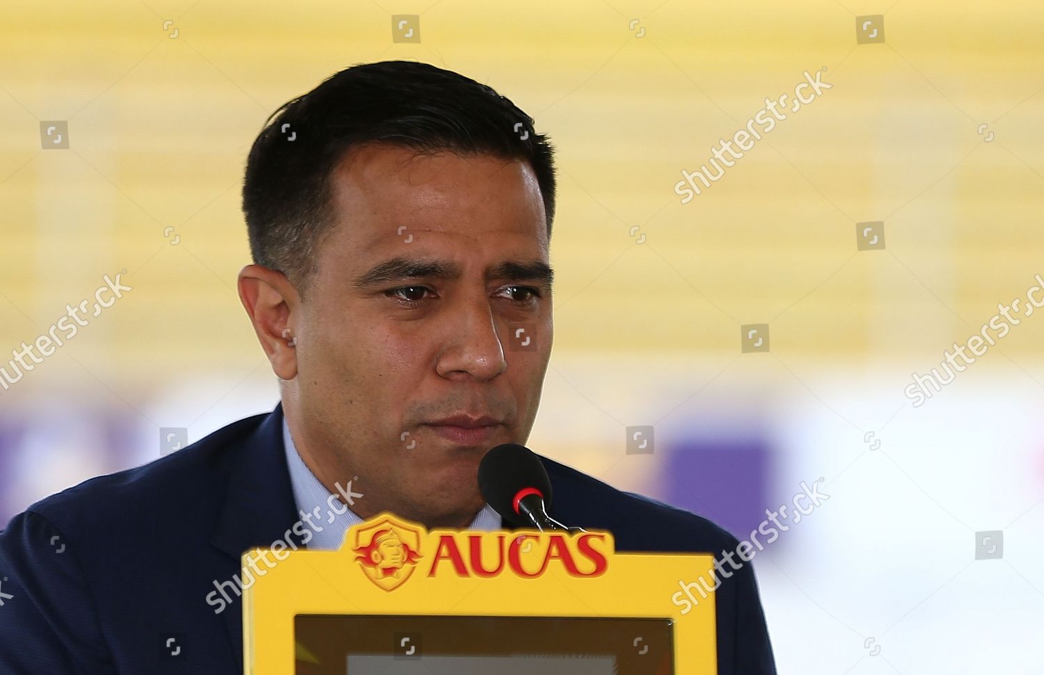 Venezuelan Coach Cesar Farias Speaks During Editorial Stock Photo ...