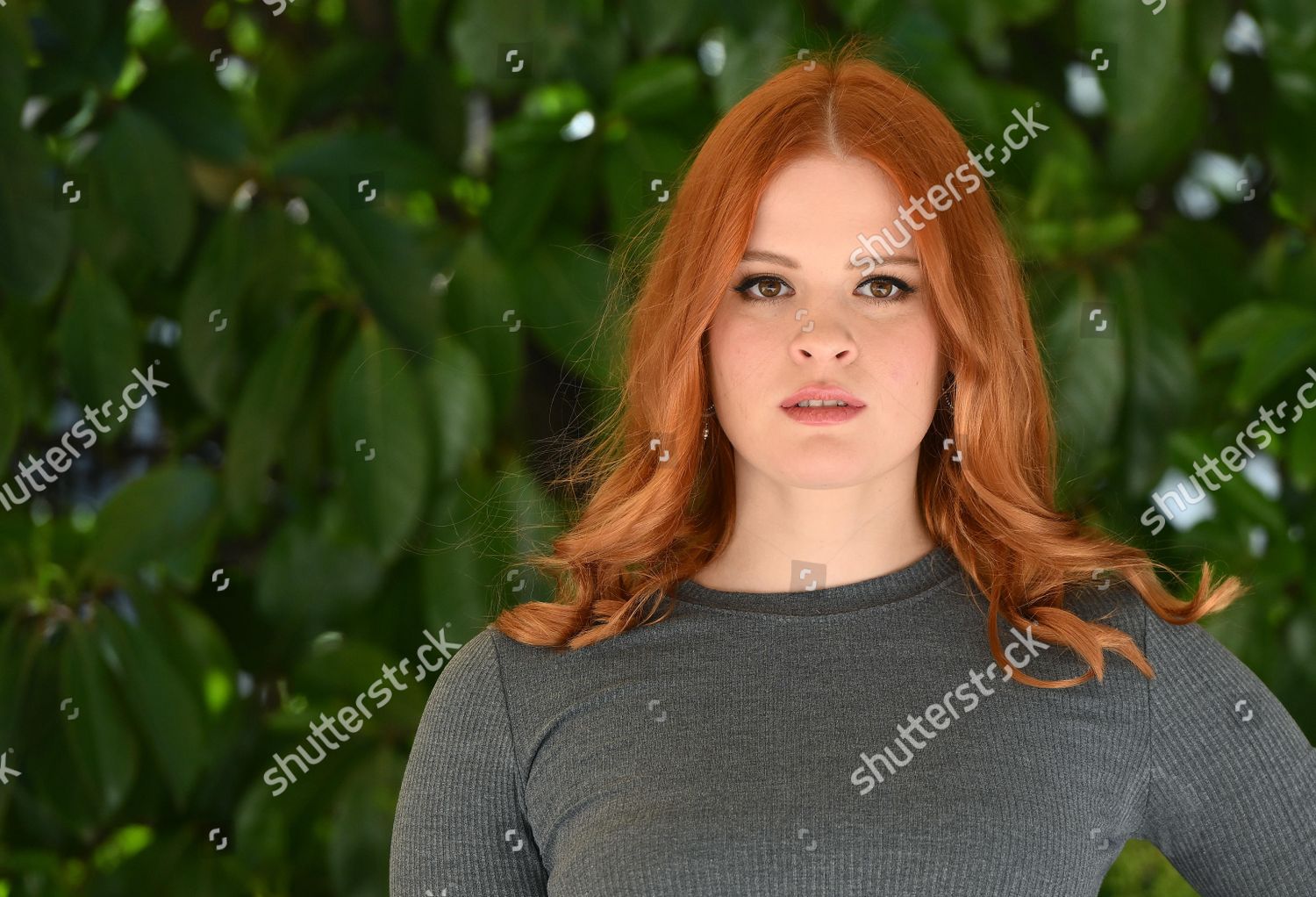 Croatianborn Actress Tesa Litvan Poses During Editorial Stock Photo ...