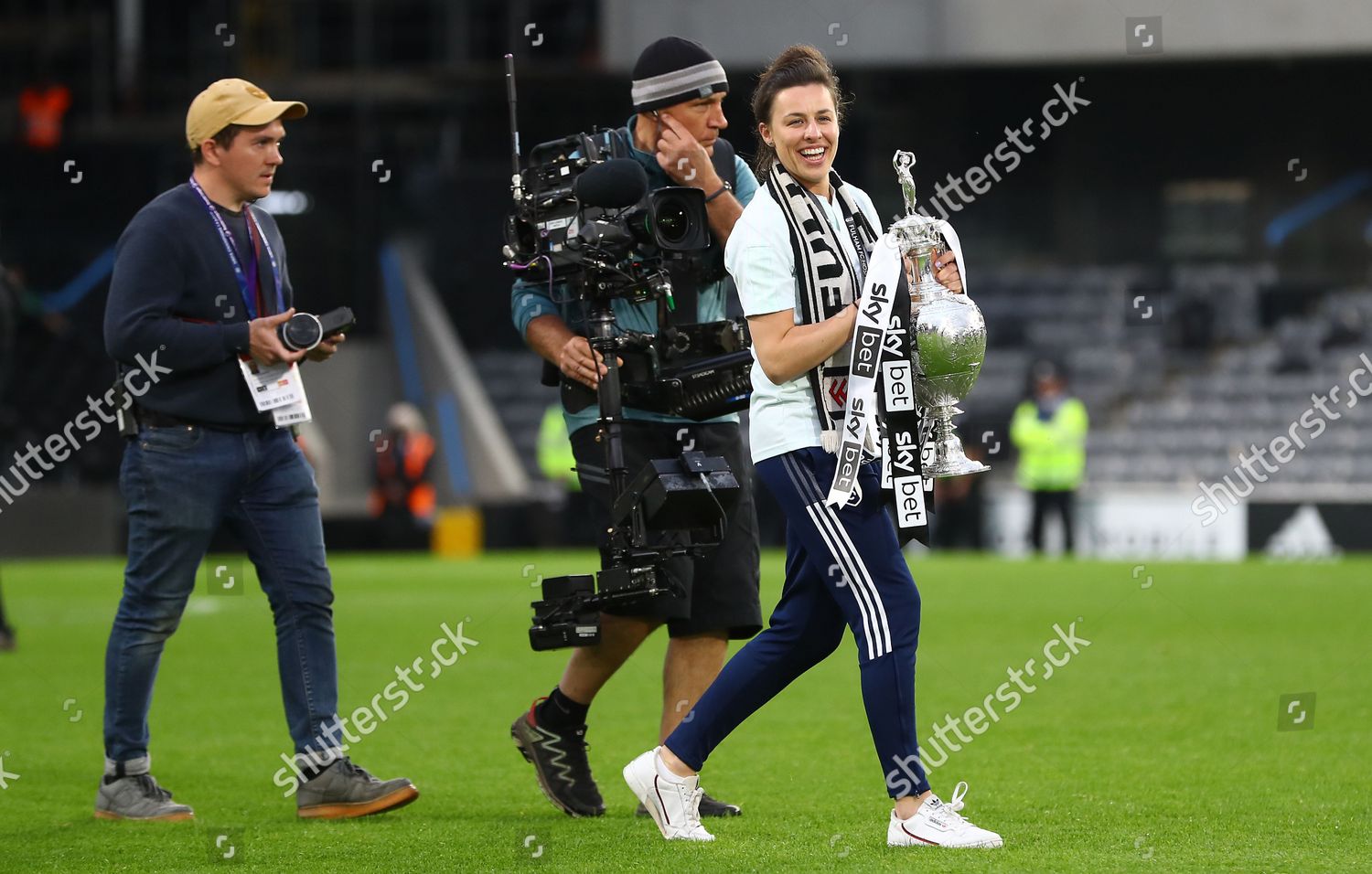 Fulham Fan Delivers Trophy Presentation Stage Editorial Stock Photo ...