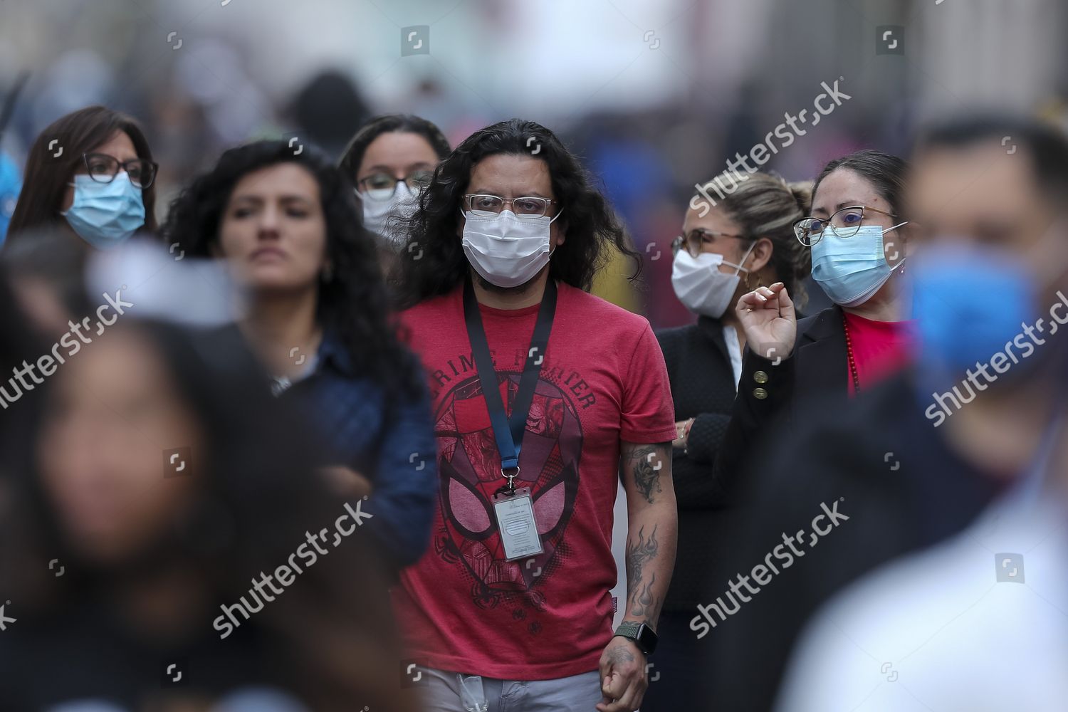Group People Without Masks Walk Through Editorial Stock Photo - Stock ...