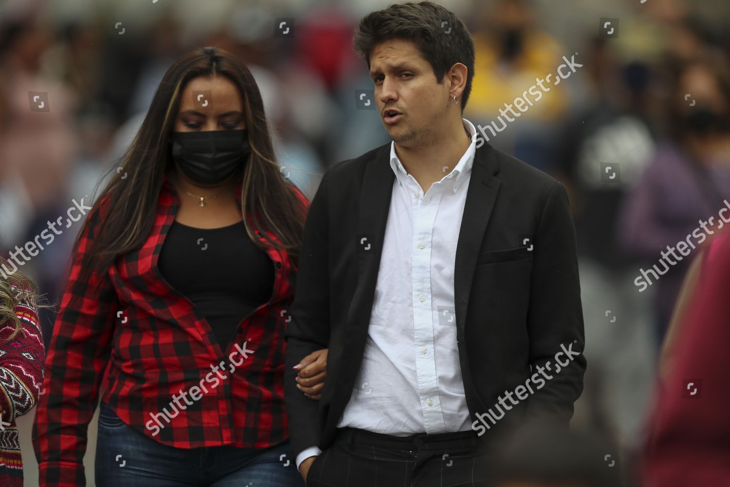 Group People Without Masks Walk Through Editorial Stock Photo - Stock ...