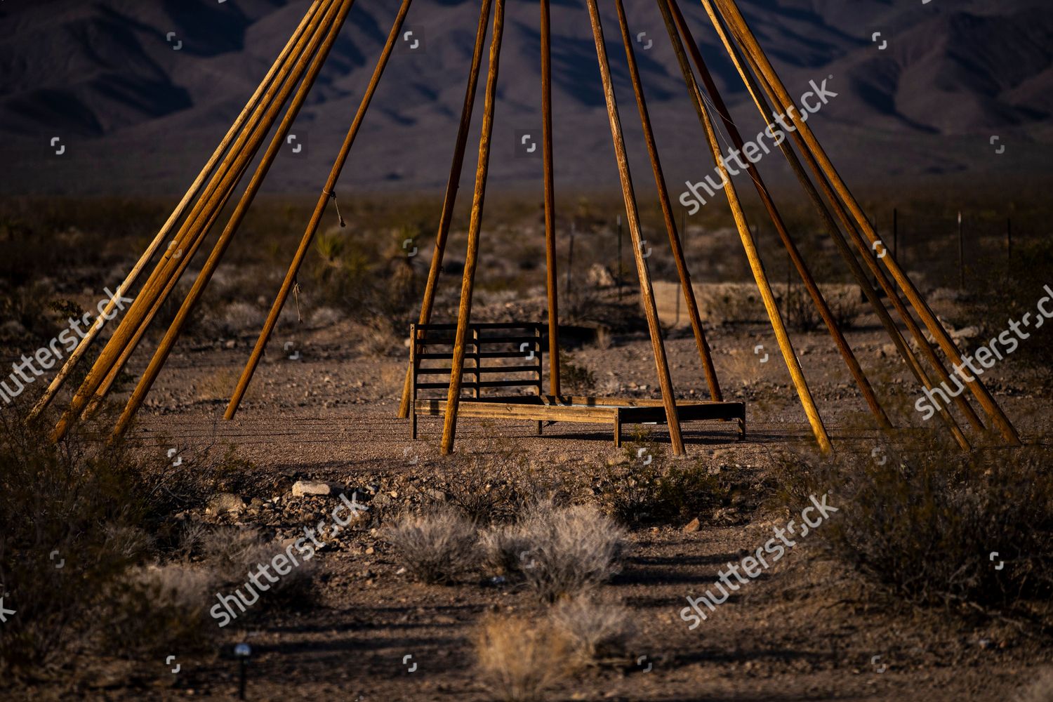 Structure Tepee Tipi Nipton California Usa Editorial Stock Photo ...