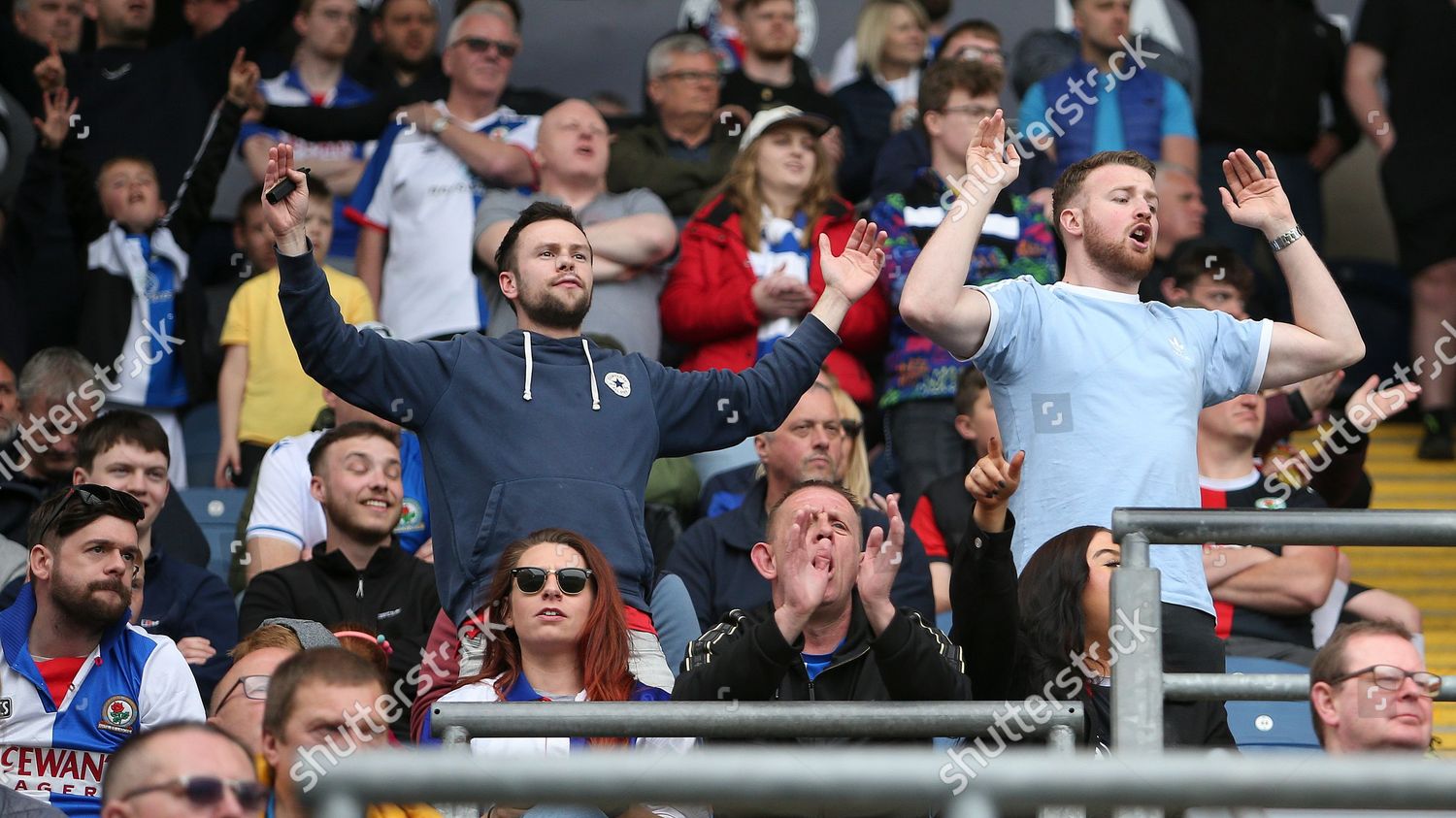 Blackburn Rovers Fans Get Behind Team Editorial Stock Photo - Stock ...