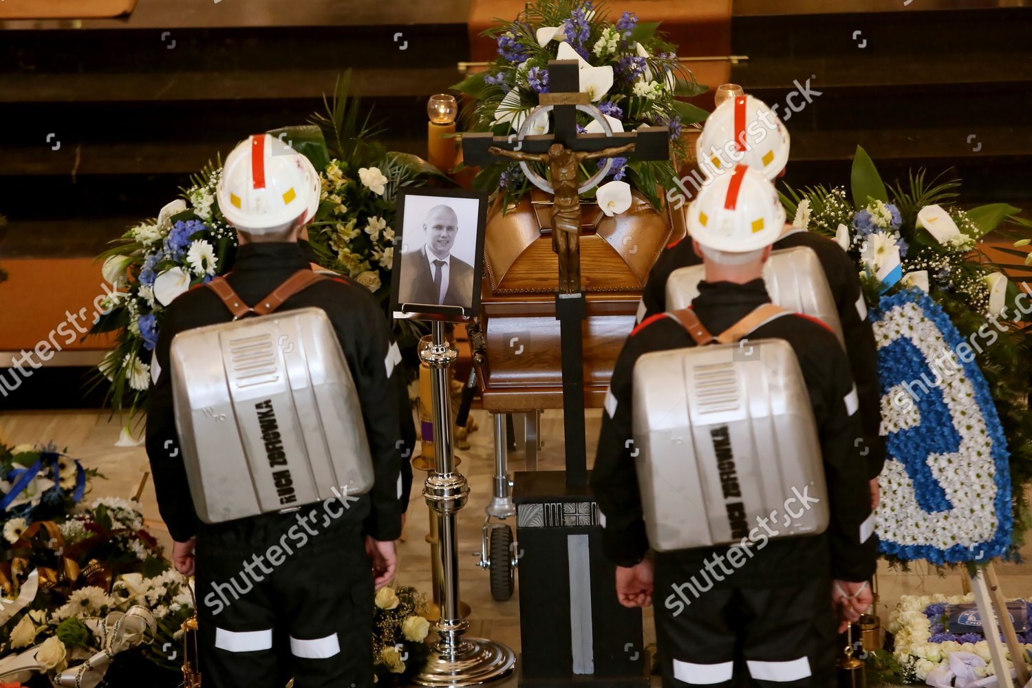 Colleagues Relatives Attend Funeral Ceremonies Late Editorial Stock ...