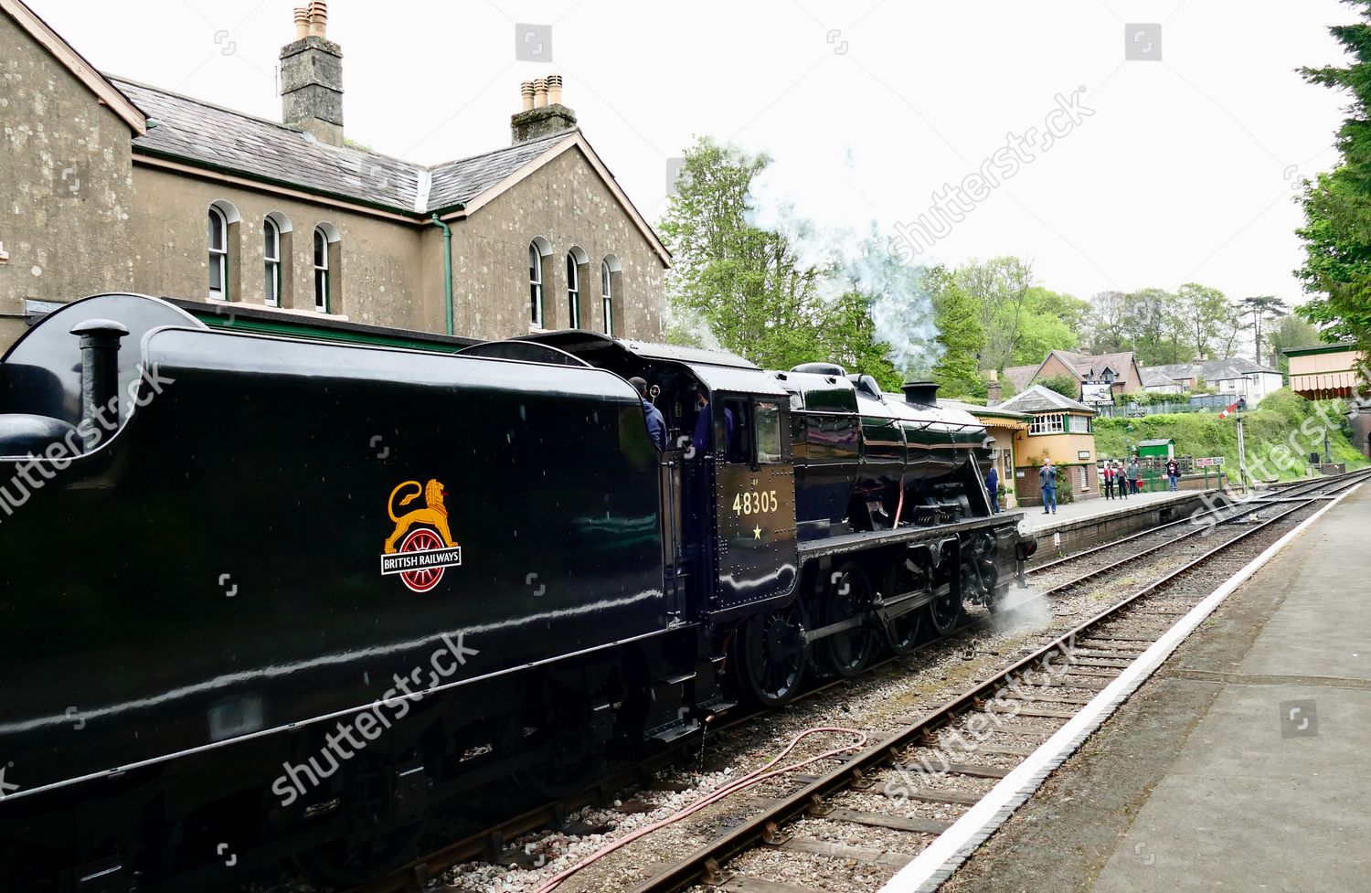 Steam Locomotive 48305 Stanier Class 8f Editorial Stock Photo - Stock ...