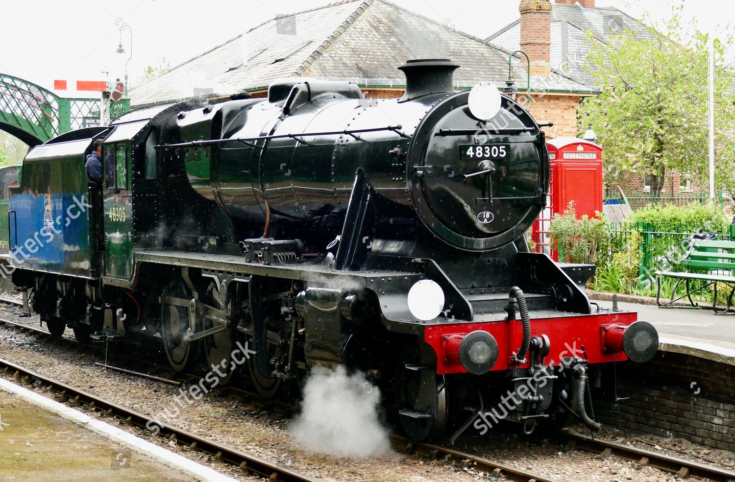 Steam Locomotive 48305 Stanier Class 8f Editorial Stock Photo - Stock ...