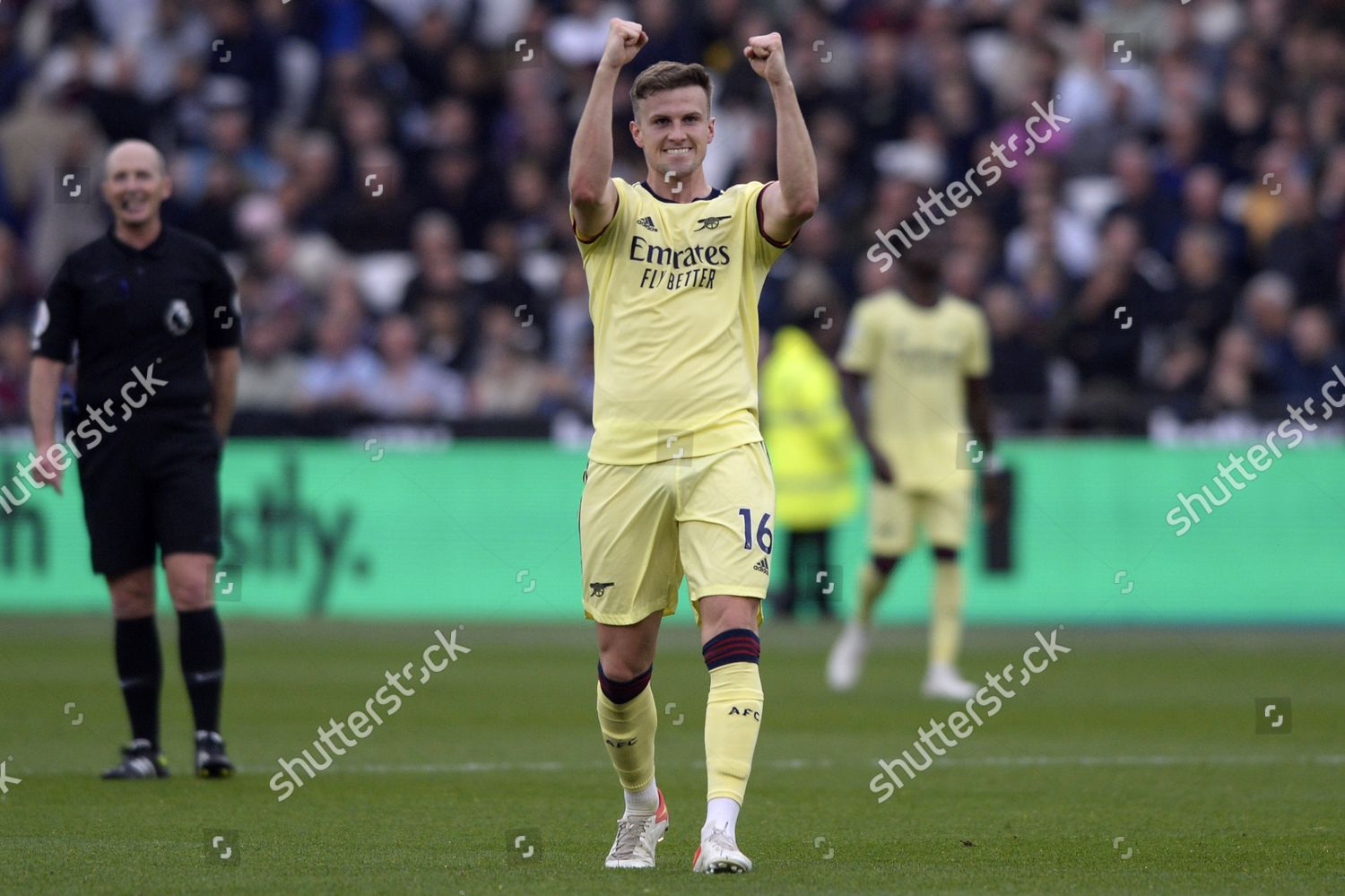 Rob Holding Arsenal Celebrates Scoring Opening Editorial Stock Photo ...