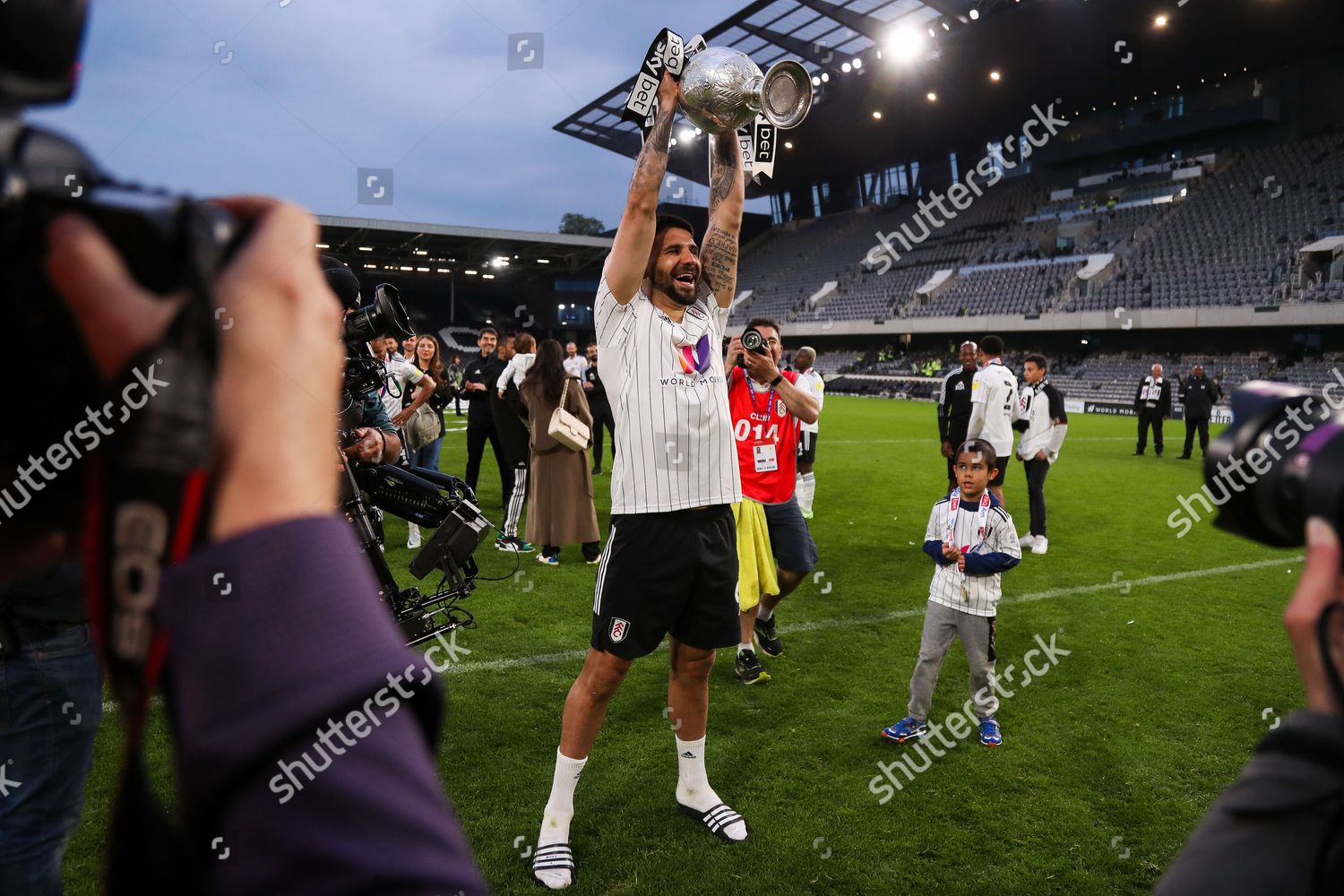 Aleksandar Mitrovic Fulham Championship Trophy Editorial Stock Photo ...