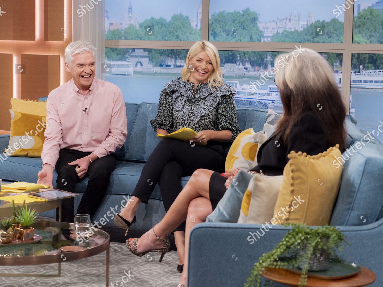 Phillip Schofield Holly Willoughby Sherry Lever Editorial Stock Photo ...