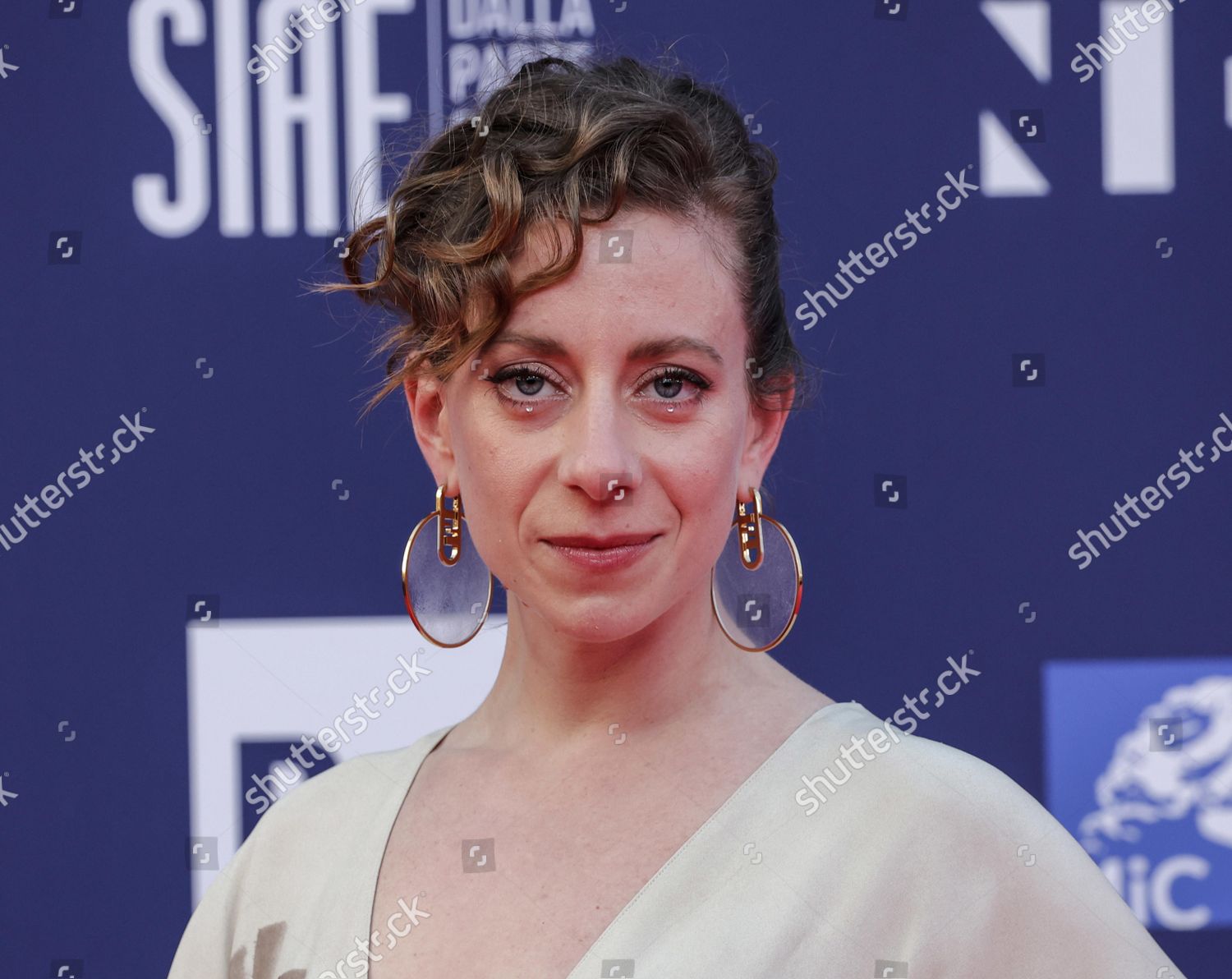 Laura Samani Poses Media On Red Editorial Stock Photo - Stock Image ...