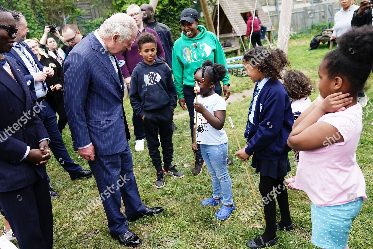 Prince Charles Talking Young Girl During Editorial Stock Photo - Stock ...