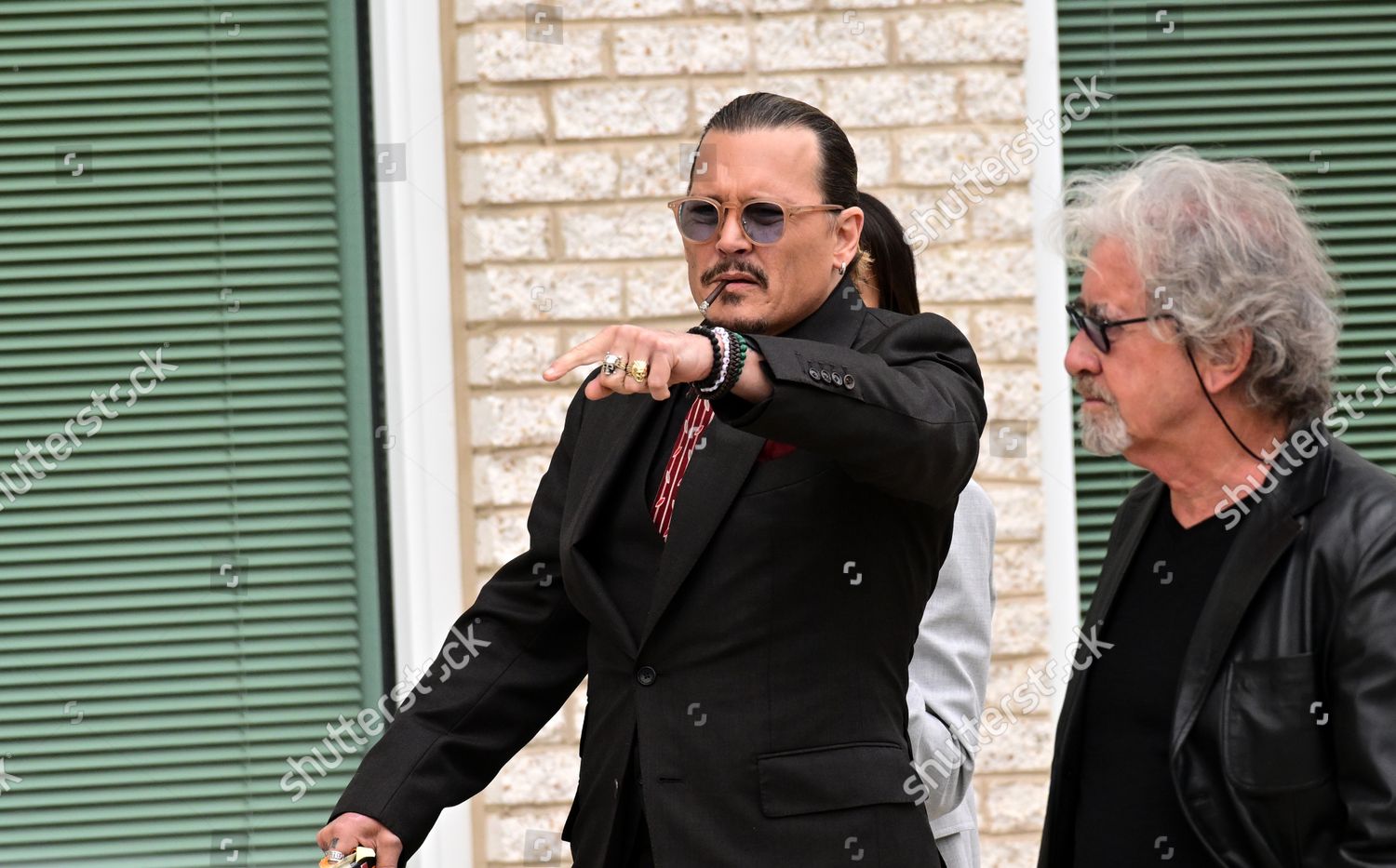 Johnny Depp Gestures Towards Screaming Fans Editorial Stock Photo ...