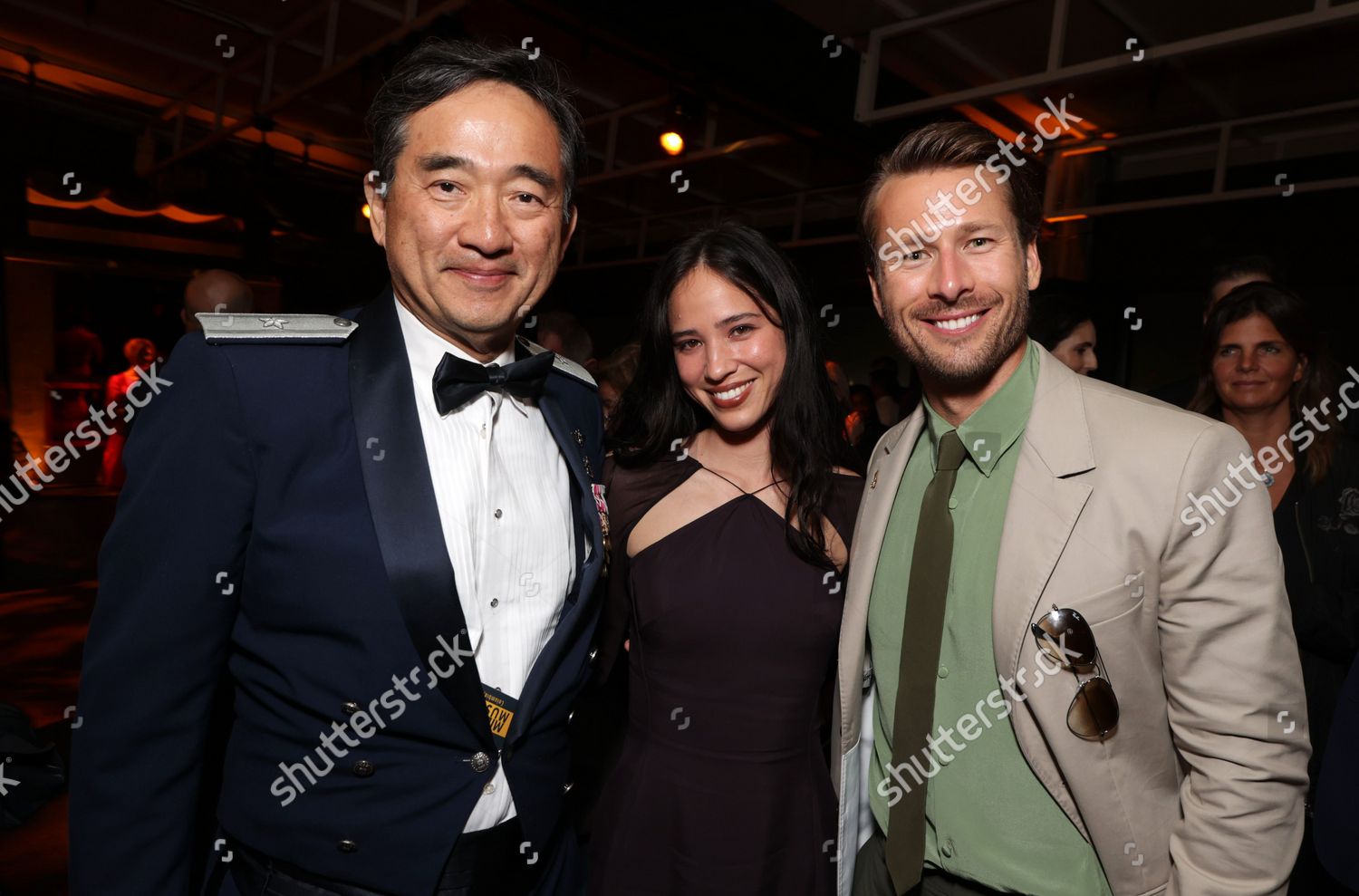 Jim Chow Kelsey Asbille Glen Powell Editorial Stock Photo - Stock Image ...