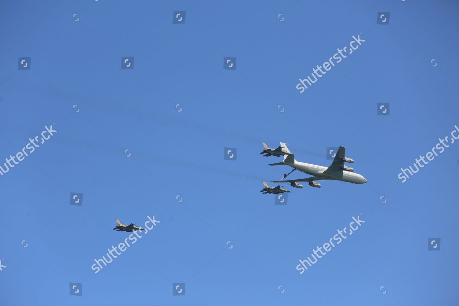 Israeli Air Force Aircraft Perform During Editorial Stock Photo - Stock ...