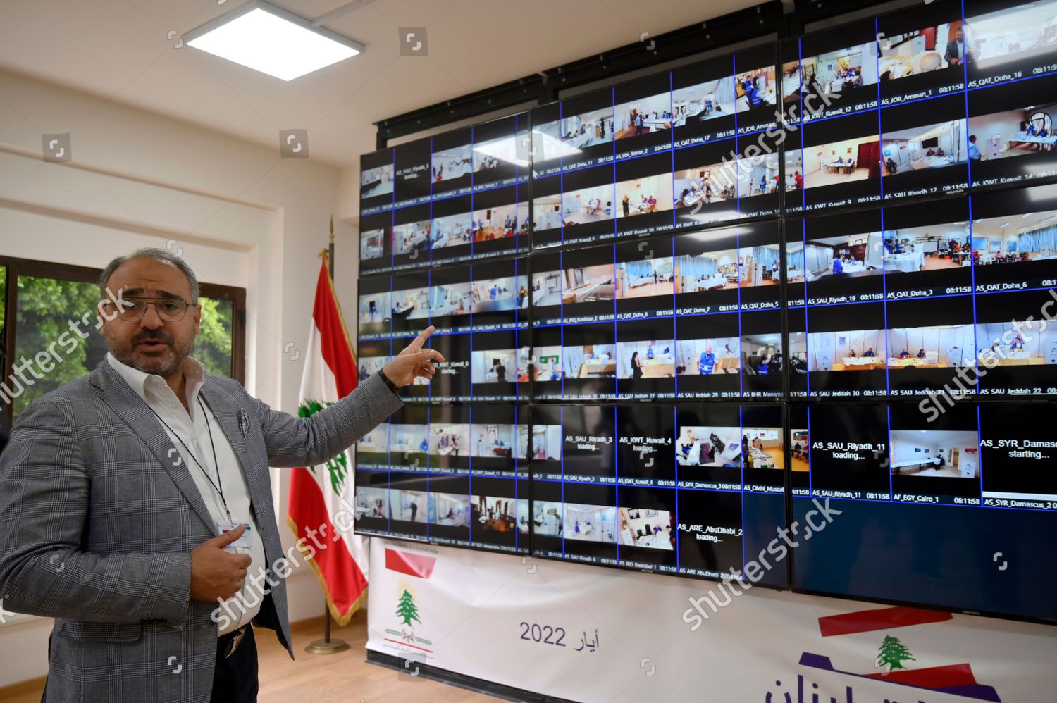 Lebanese Ambassador Hadi Hashem Speaks Media Editorial Stock Photo ...