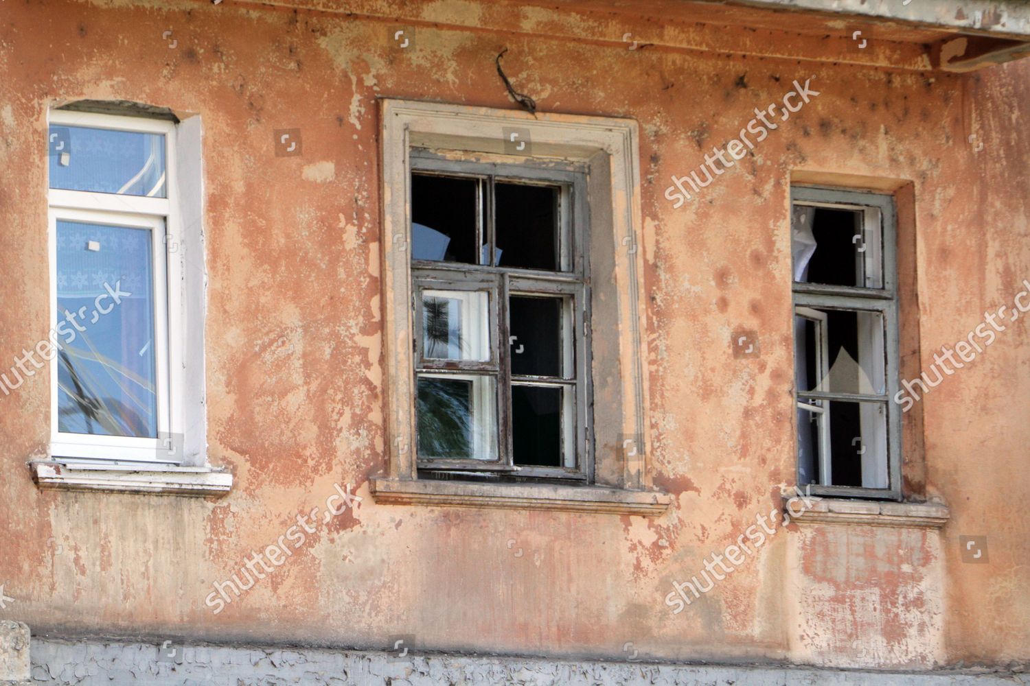 Windows Smashed Result Russian Missile Pictured Editorial Stock Photo ...