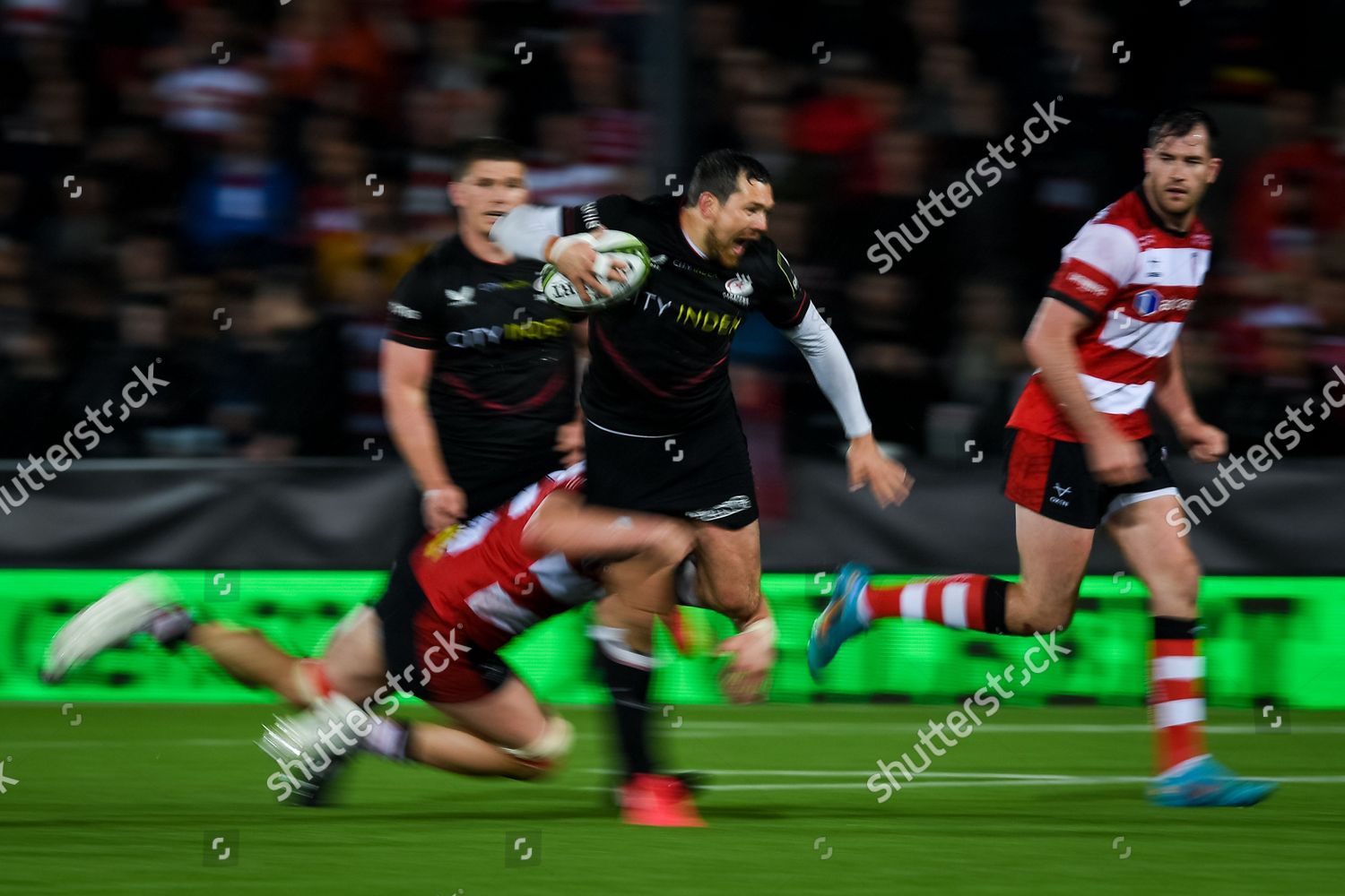 Alex Goode Saracens Carries Editorial Stock Photo - Stock Image ...