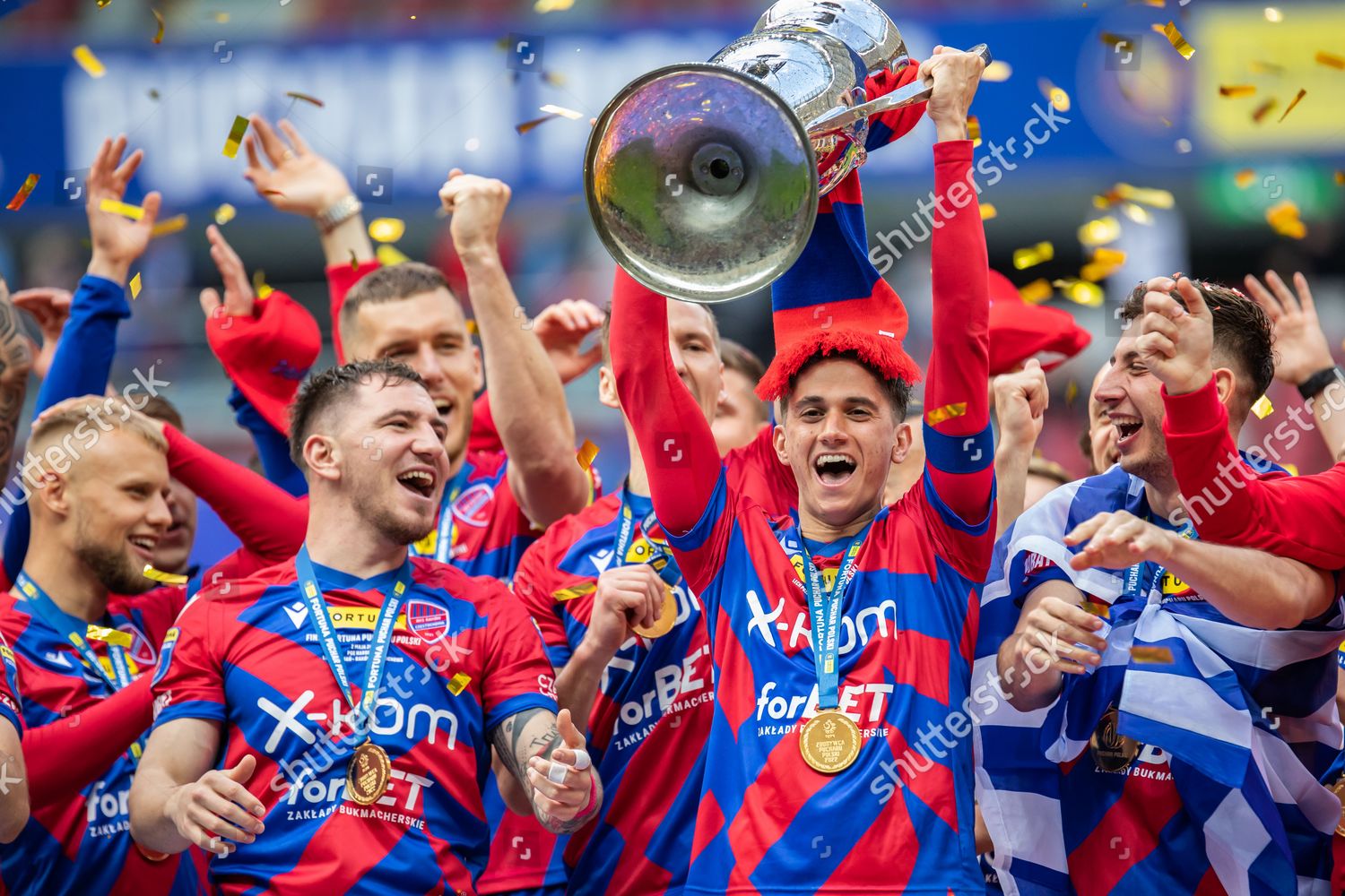 Ben Lederman C Holds Trophy During Editorial Stock Photo - Stock Image ...