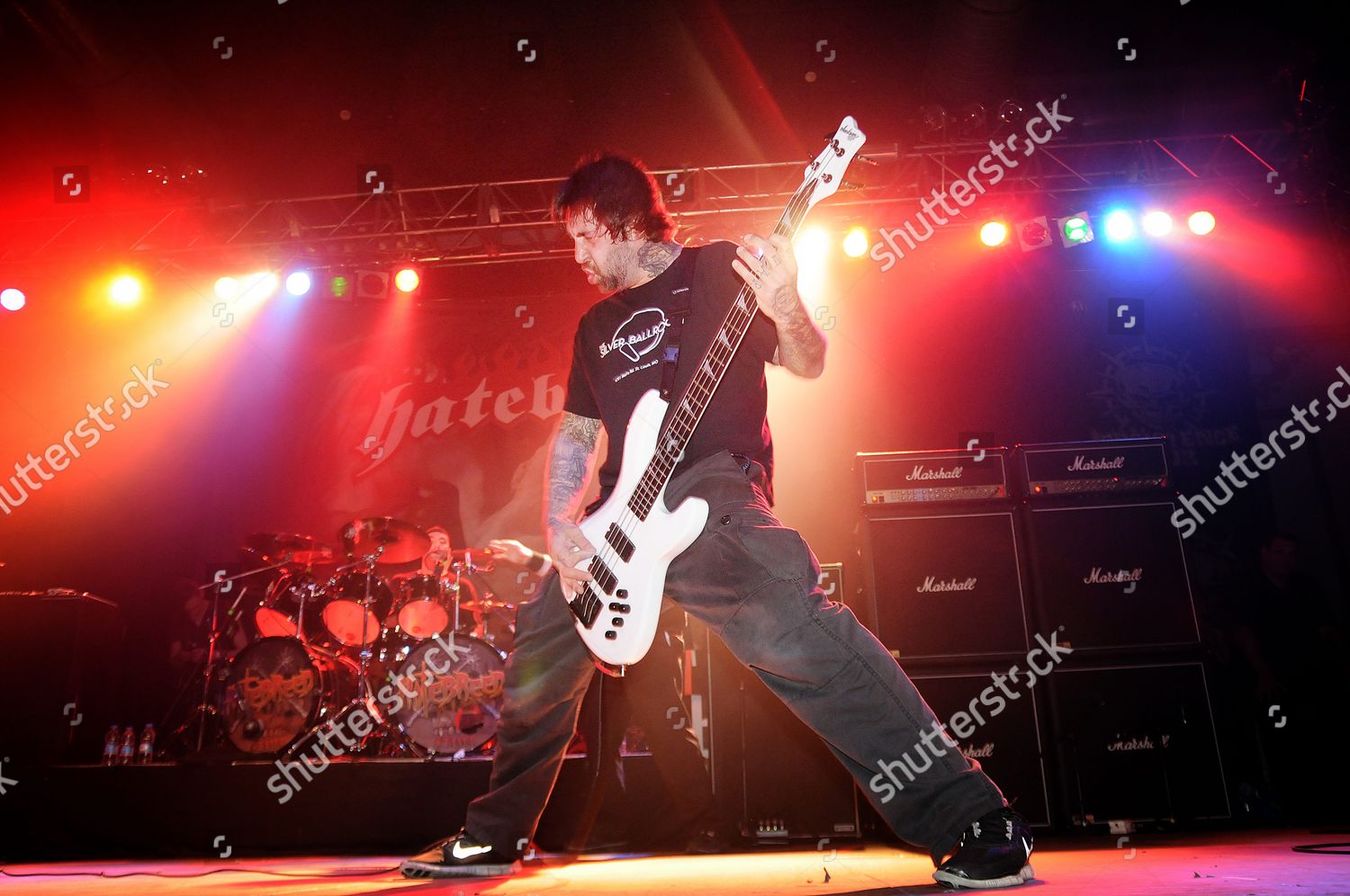 Bassist Chris Beattie Hatebreed Concert Berlins Editorial Stock Photo ...