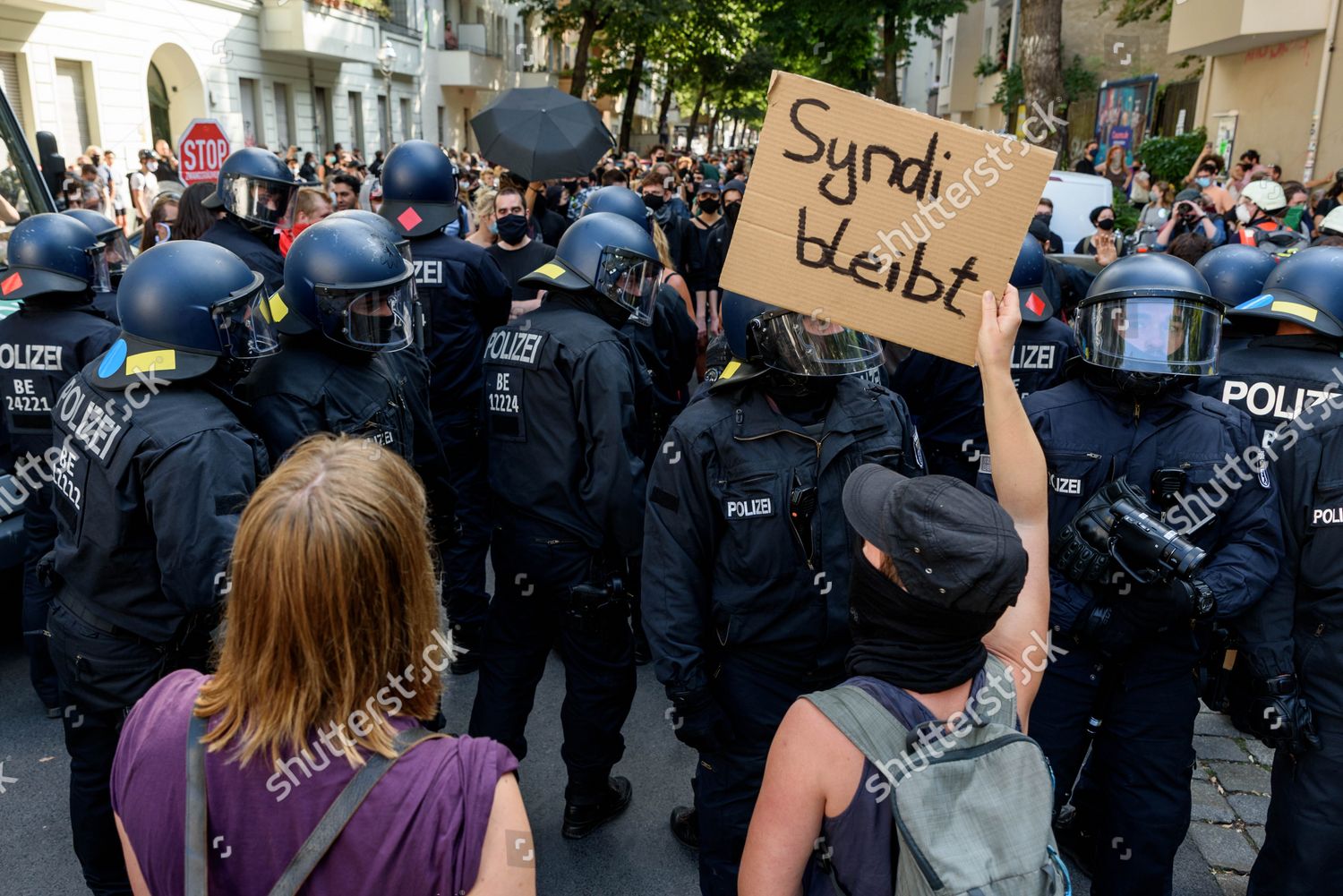 Stopping Spontaneous Demonstration By Police Forces Editorial Stock ...