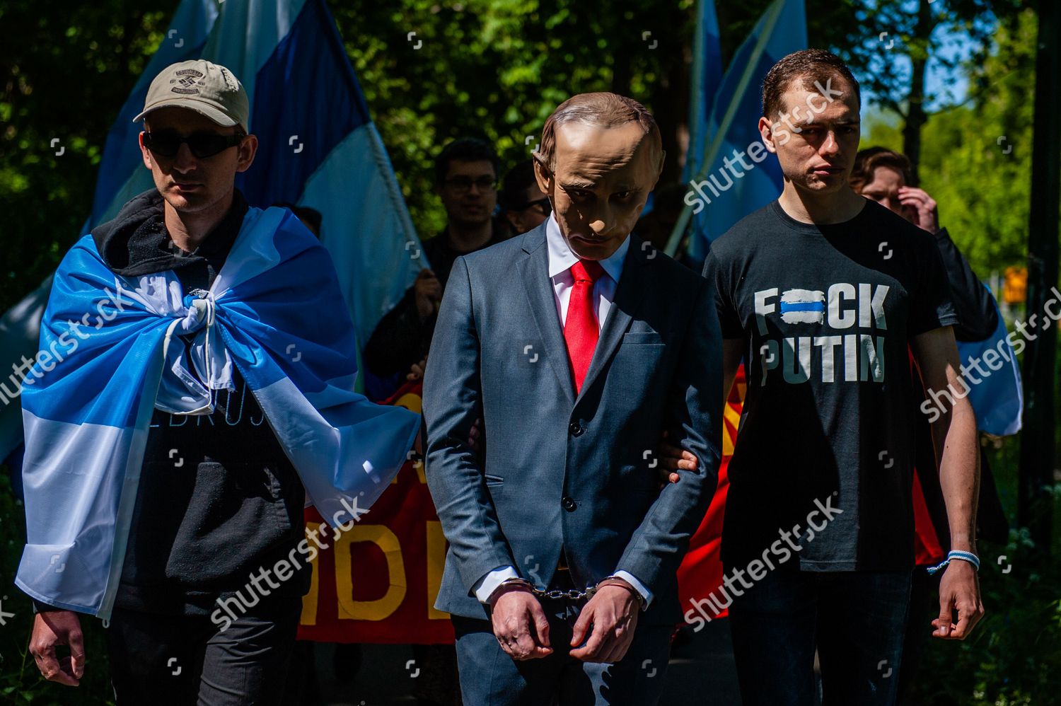 Two Men Seen Guarding Man Dressed Editorial Stock Photo - Stock Image ...