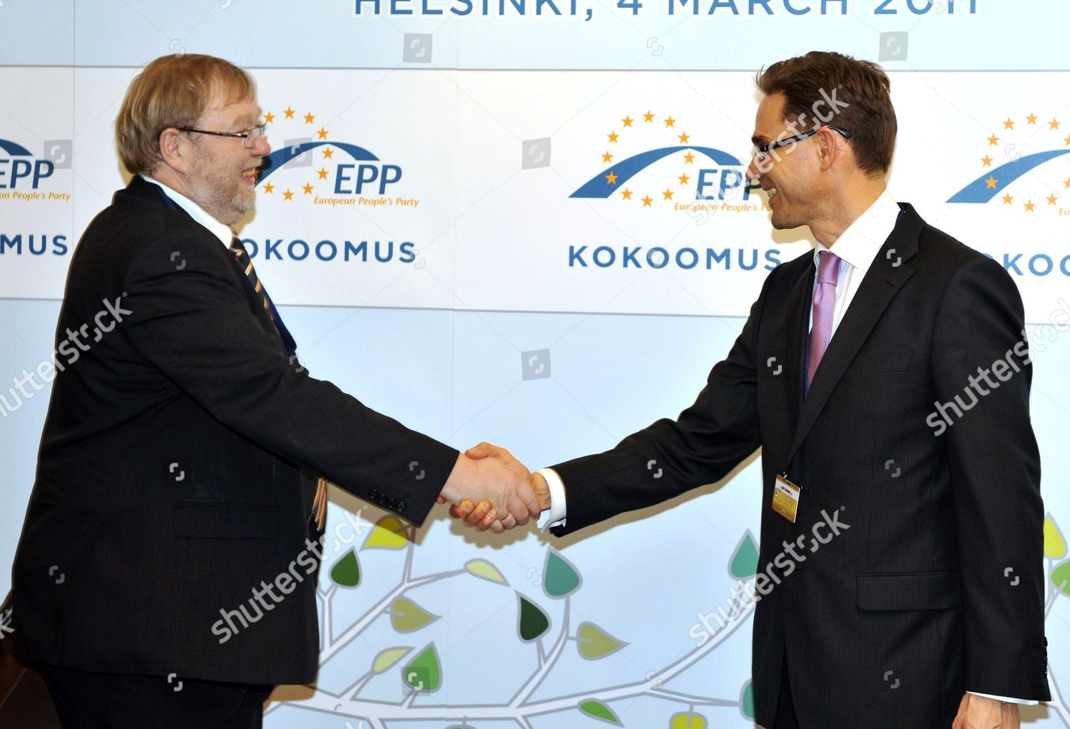 Mart Laar President Estonian Epp Memberparty Editorial Stock Photo ...