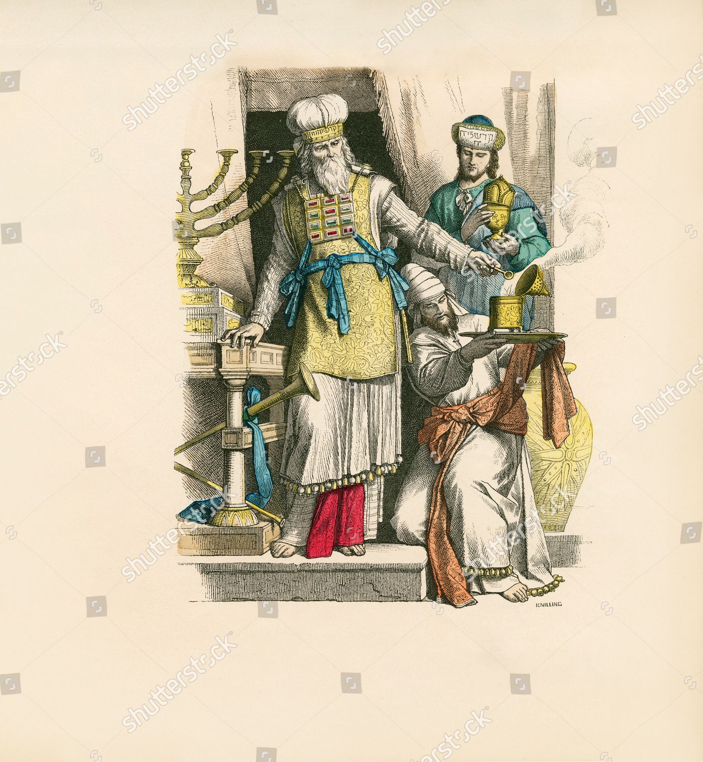 High Priest Levites Ancient Judah Illustration Editorial Stock Photo ...