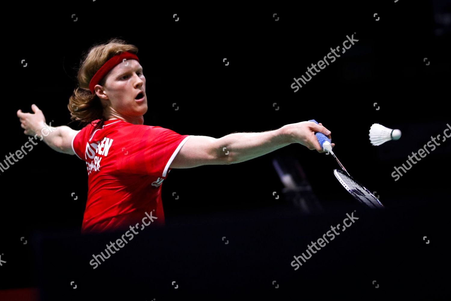 Anders Antonsen Denmark Action During His Editorial Stock Photo - Stock ...