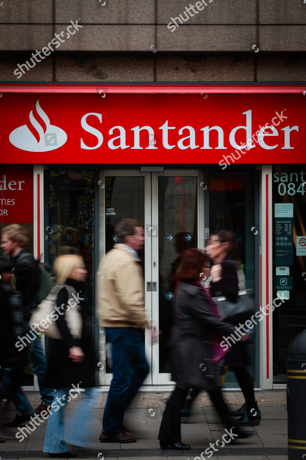 Branch Santander Bank London Britain Editorial Stock Photo - Stock ...