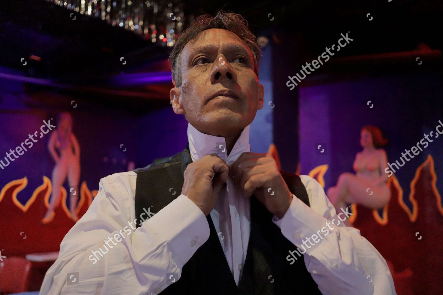 Waiter Barba Azul Cabaret Bar Mexico Editorial Stock Photo - Stock ...