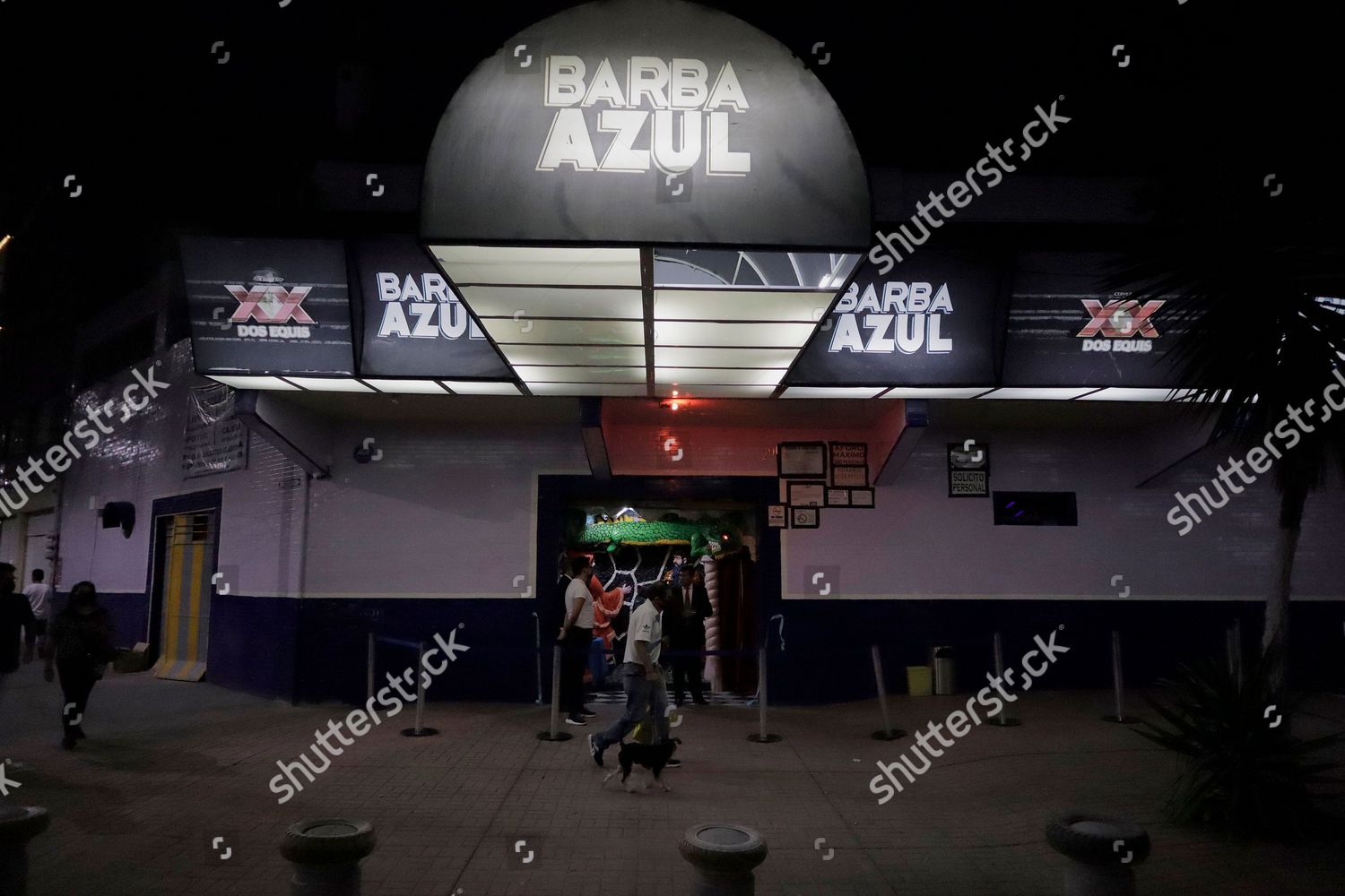 Exterior View Barba Azul Cabaret Bar Editorial Stock Photo - Stock ...