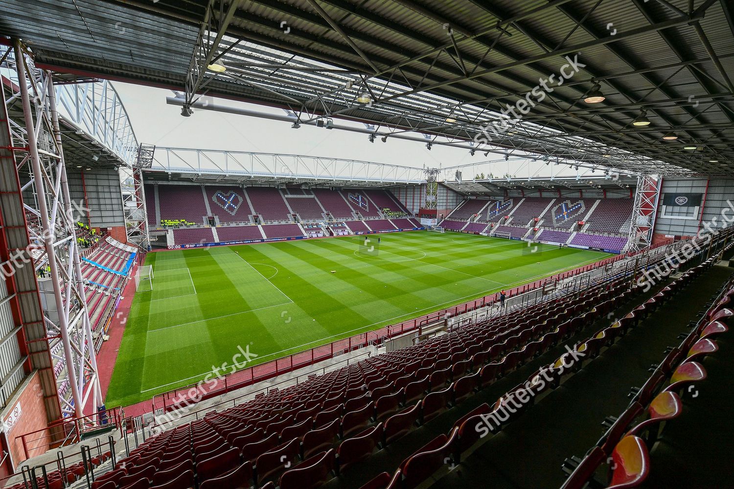 General View Inside Tynecastle Park Edinburgh Editorial Stock Photo ...